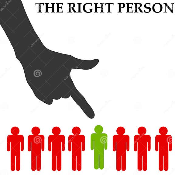 Right person stock illustration. Illustration of assessment - 28966319