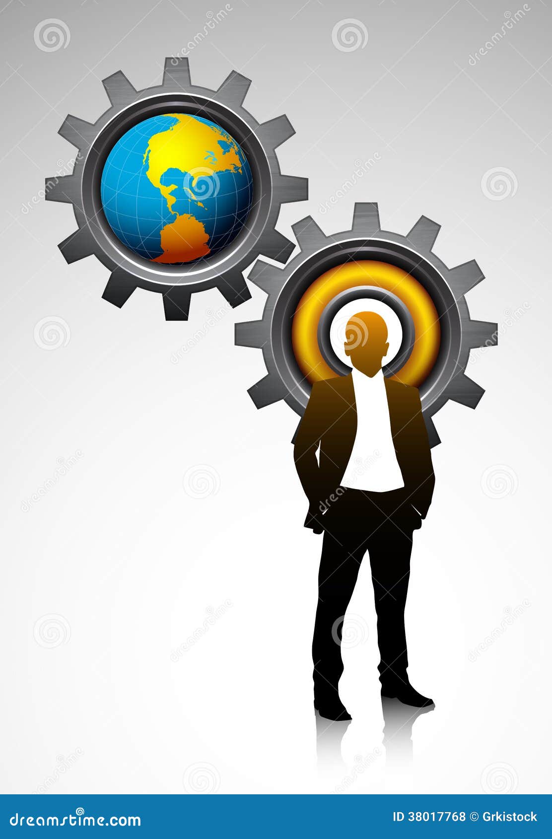 Right person stock vector. Illustration of rotate, green - 38017768