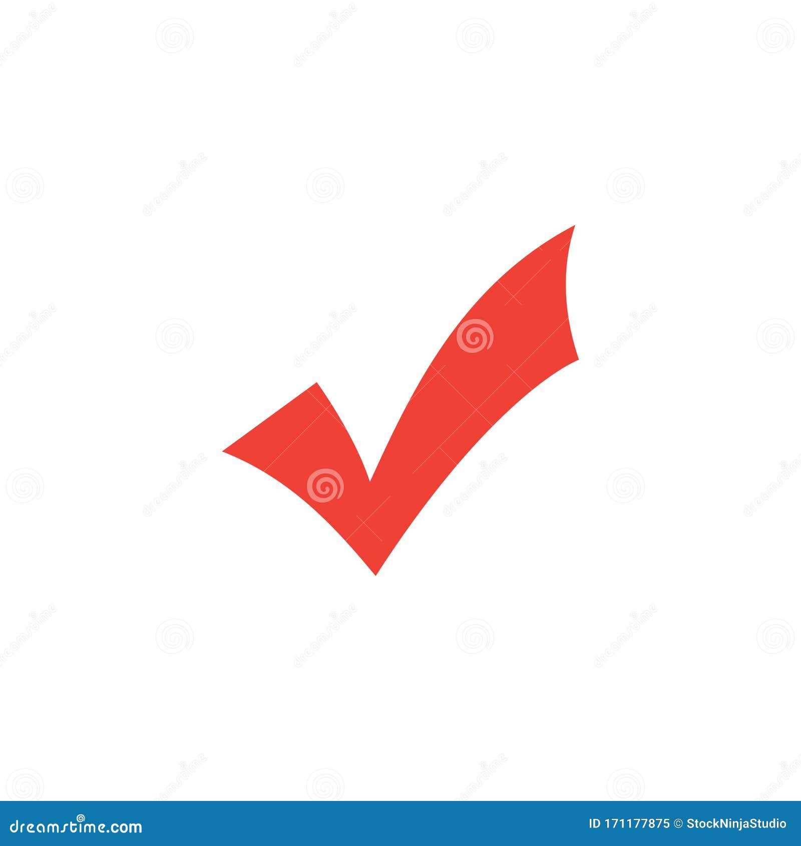 Right Red Icon on White Background. Red Flat Style Vector Illustration ...