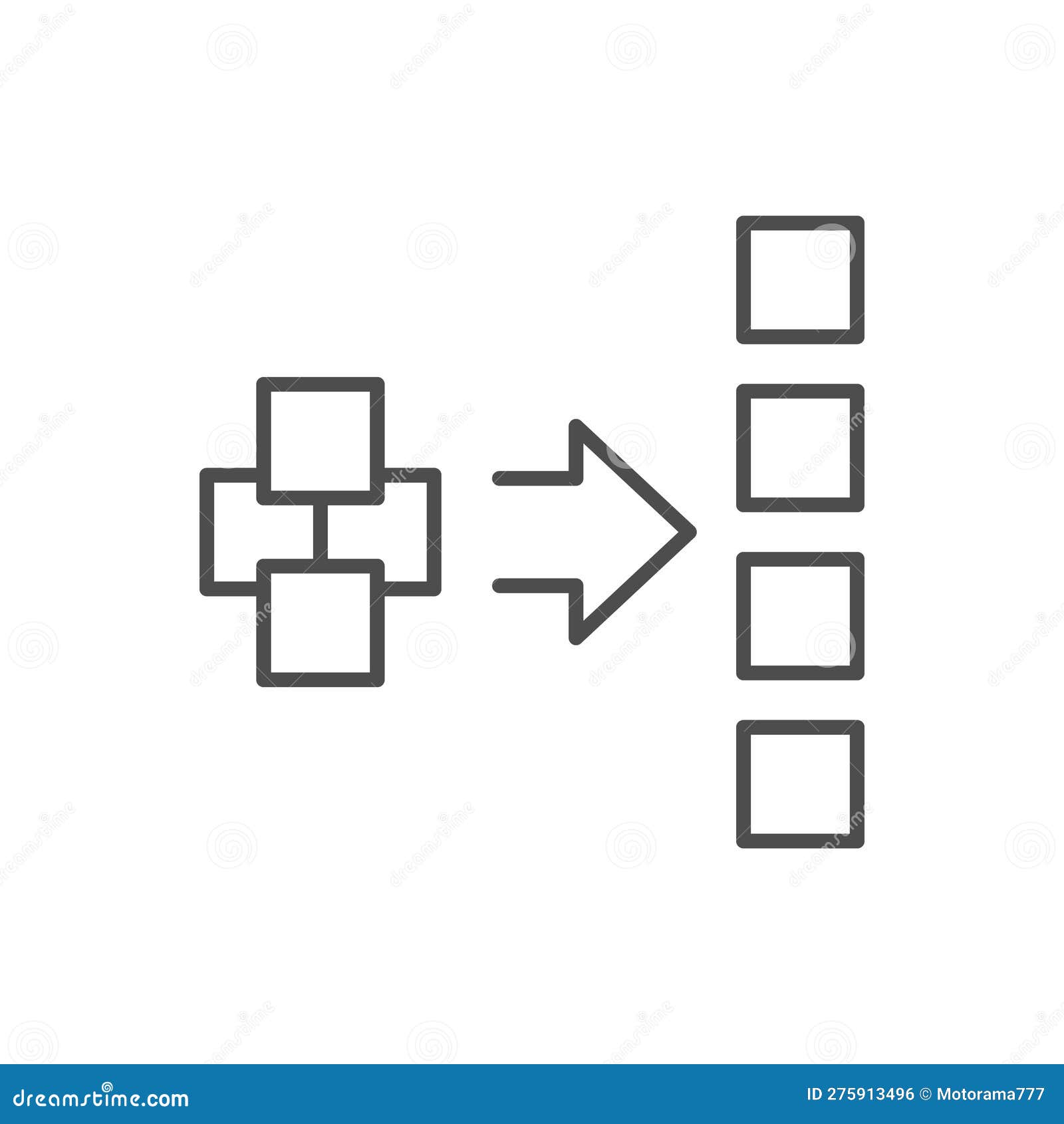 Right Side Alignment Line Icon Stock Vector - Illustration of button ...