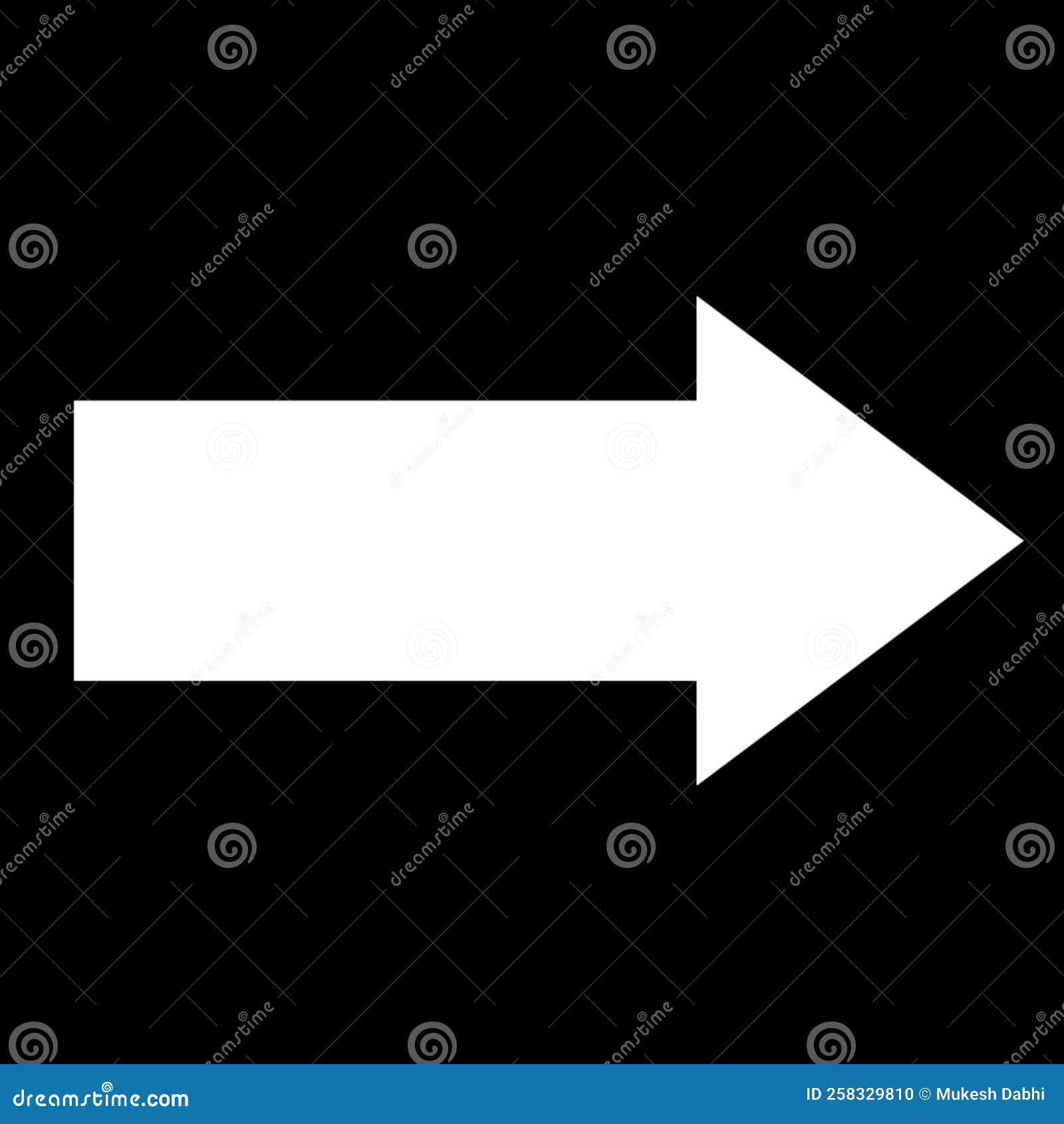 Arrow that Indicate Right Side, when You Have To Turn Right Stock Photo ...