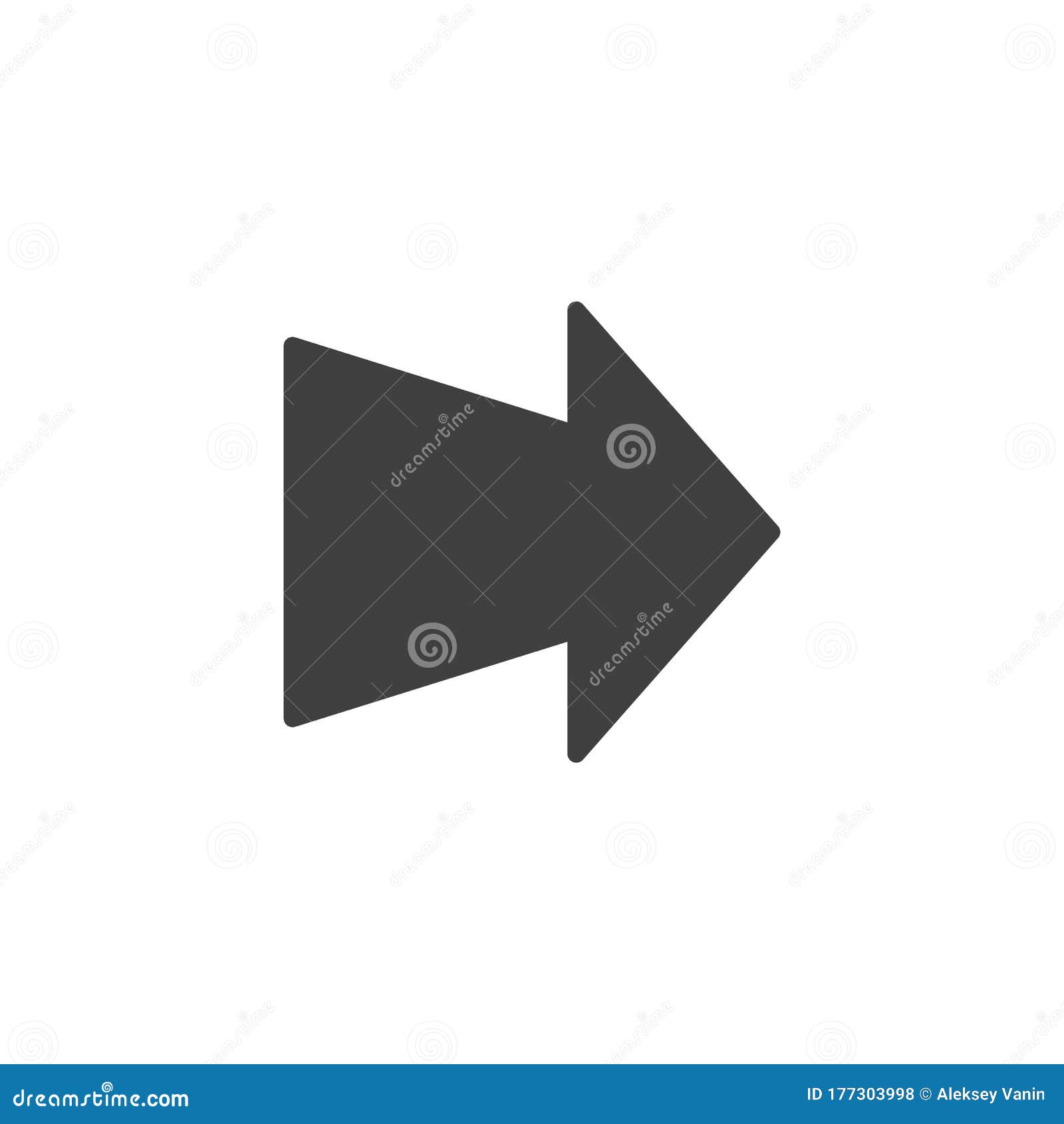 Right Side Arrow Vector Icon Stock Vector - Illustration of arrow ...