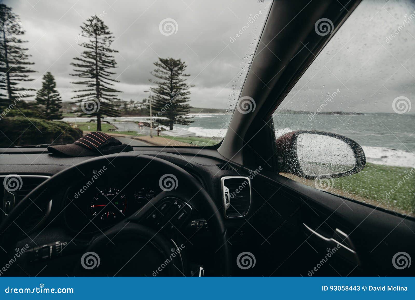 Right Side Car Cockpit Interior. Stock Image - Image of traffic ...