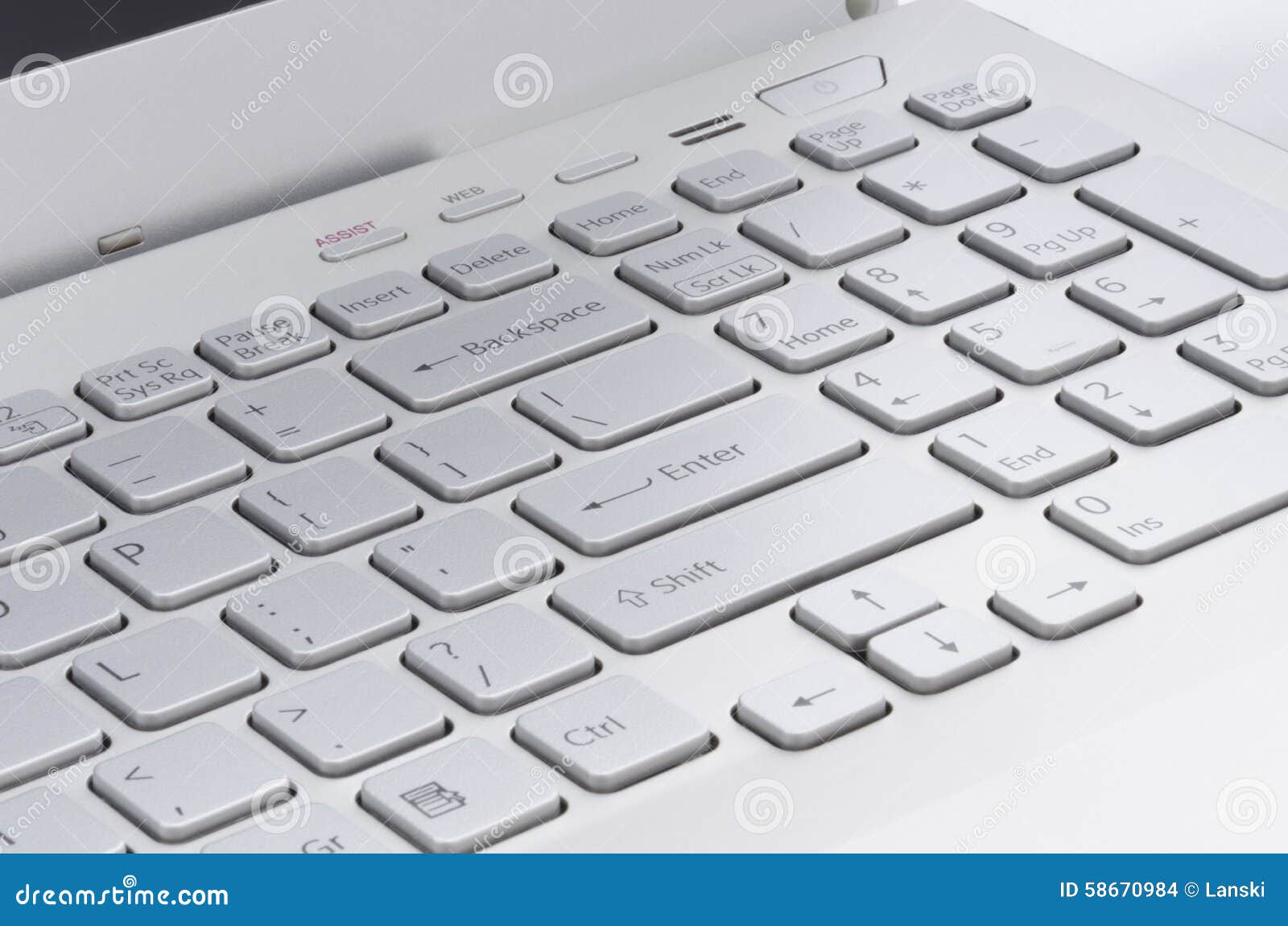 Right side of keyboard stock photo. Image of querty, keypad - 58670984