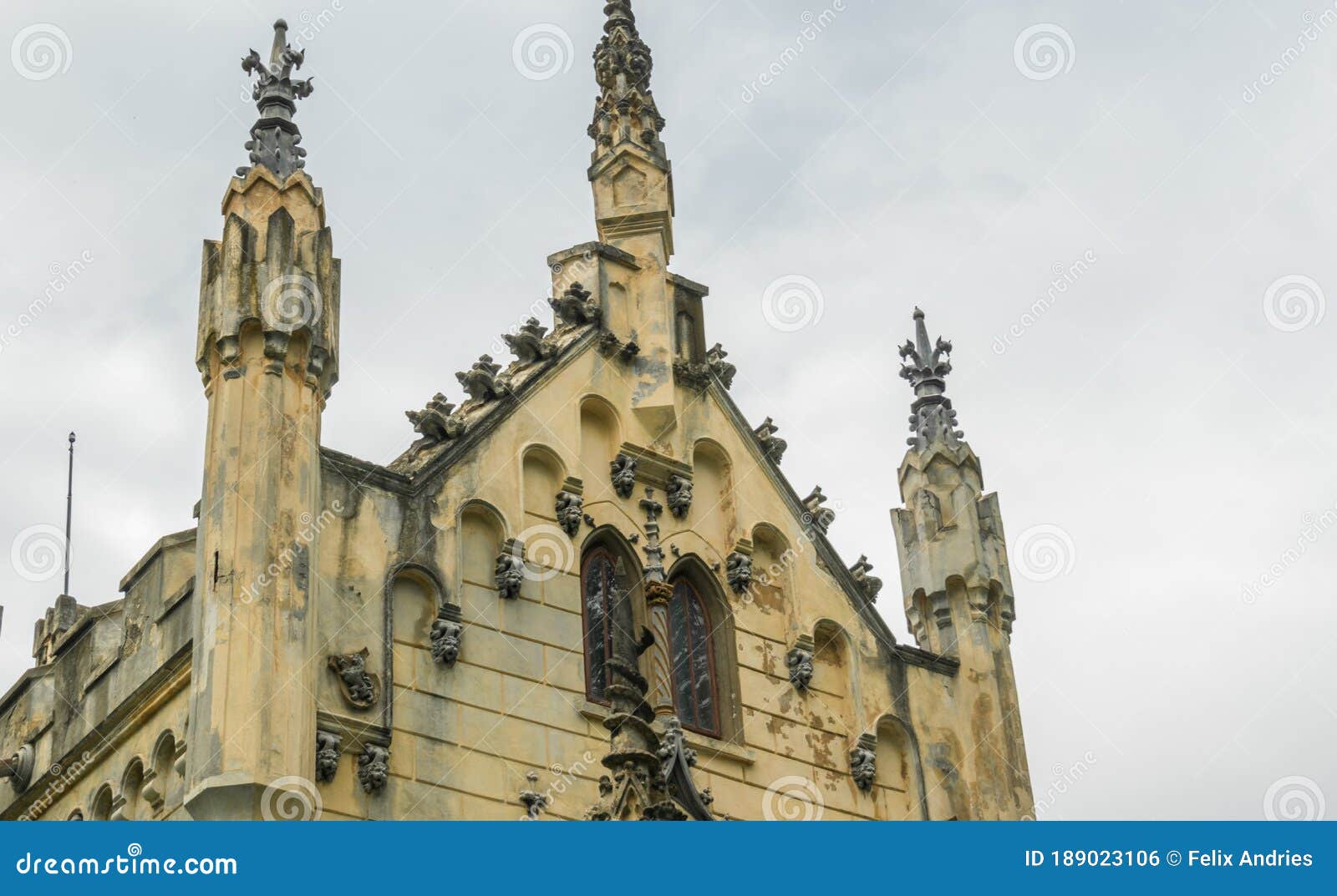 The Right Side of the Sturdza Castle in Miclauseni, Romania Stock Photo ...