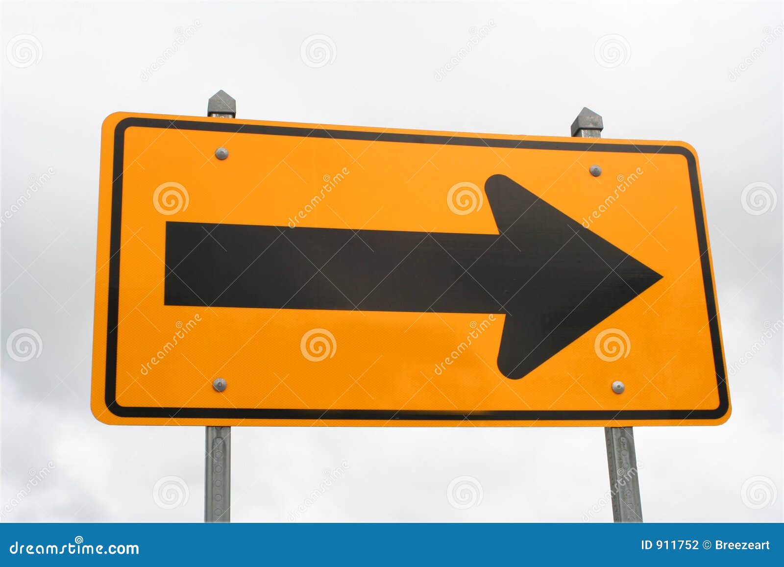 Right sign (traffic) stock photo. Image of reflective, change - 911752