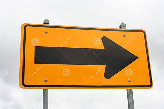 Right sign (traffic) stock photo. Image of reflective, change - 911752