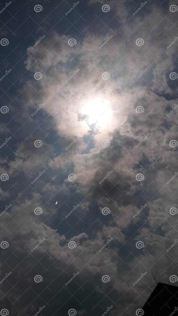 Before eclipse stock photo. Image of solar, eclipse - 105404526