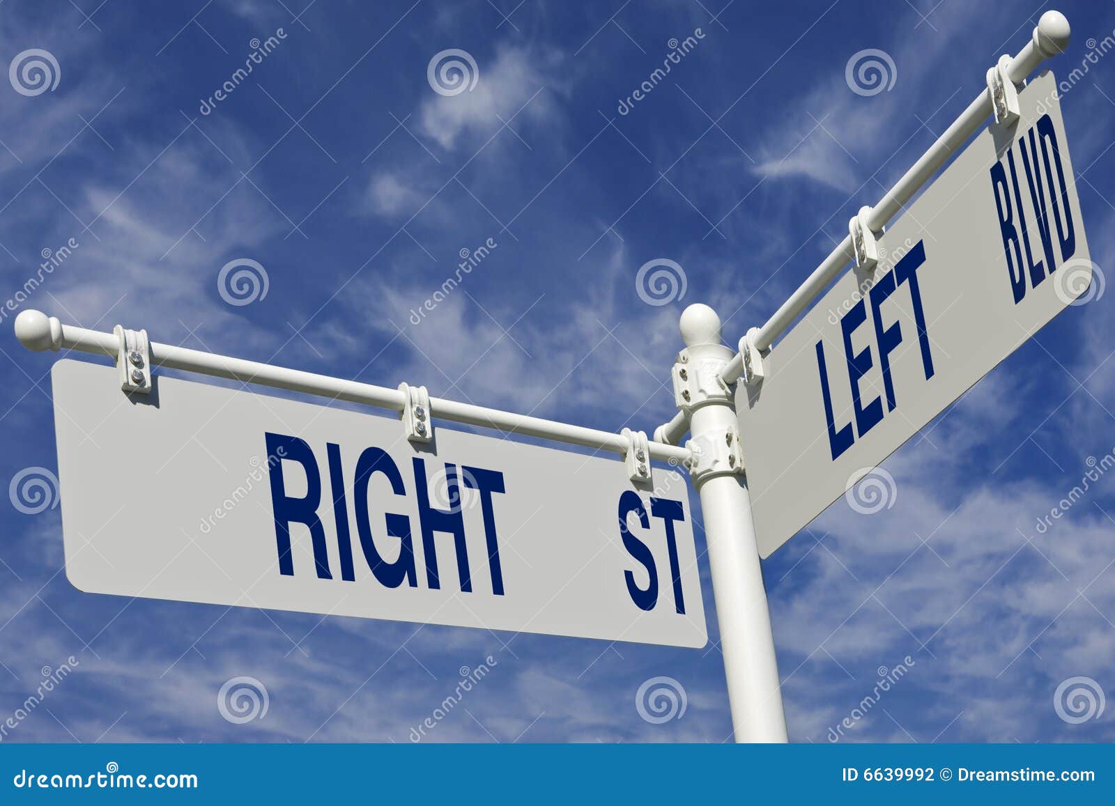 Right st and left blvd stock photo. Image of achievement - 6639992