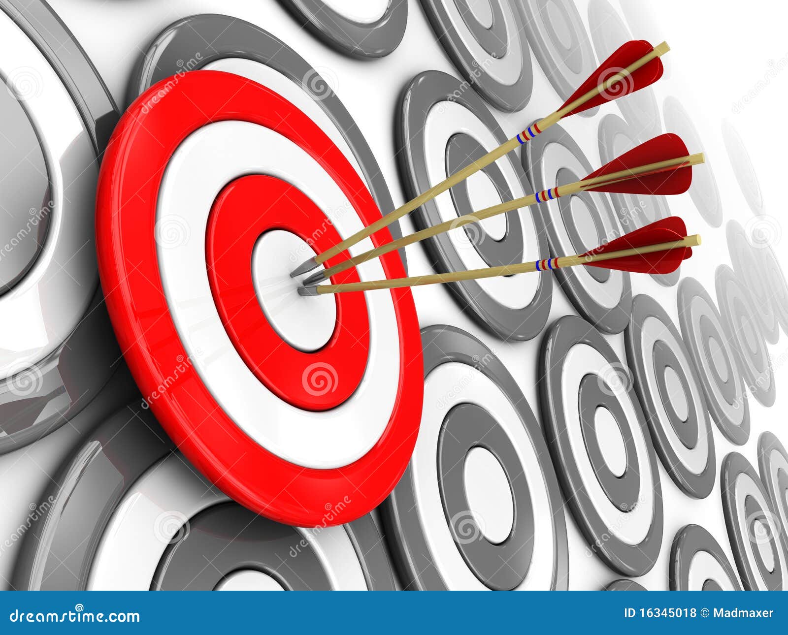 Right target stock illustration. Illustration of perfection - 16345018