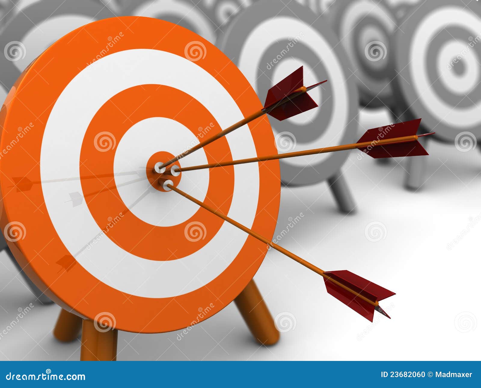 Right target stock illustration. Illustration of pursuit - 23682060