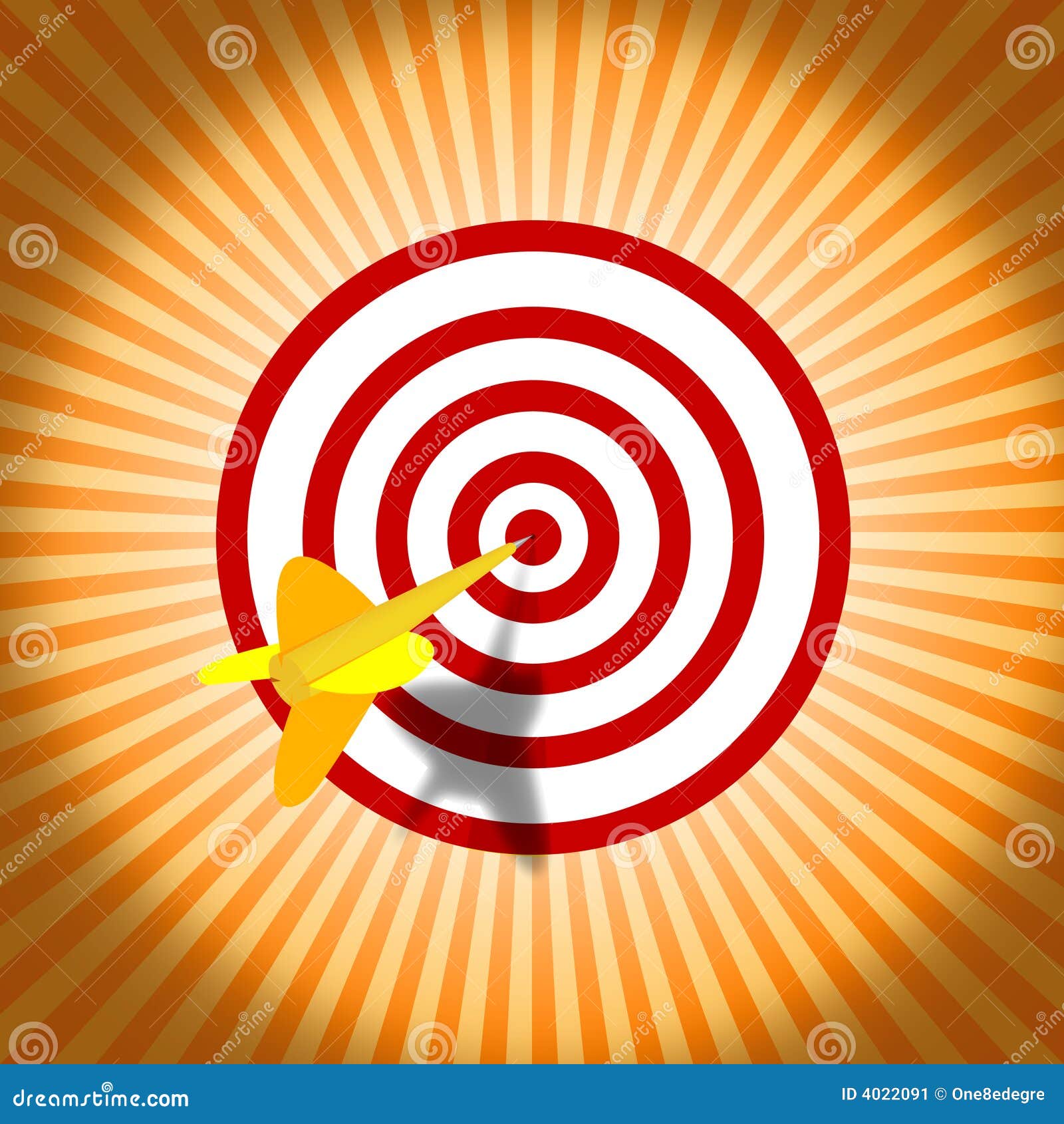 Right on Target stock vector. Illustration of resolutioncomp - 4022091