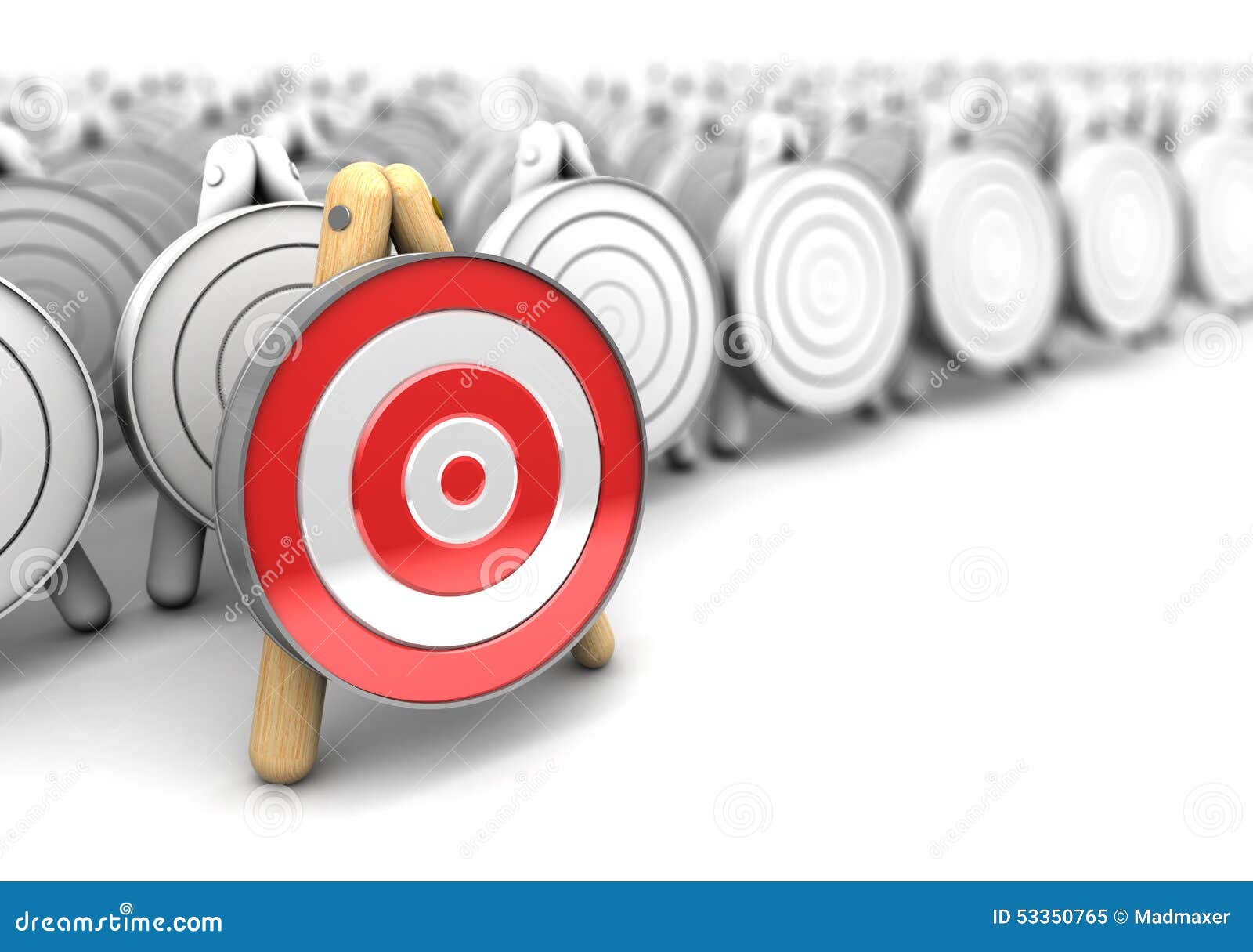 Right target stock illustration. Illustration of choice - 53350765