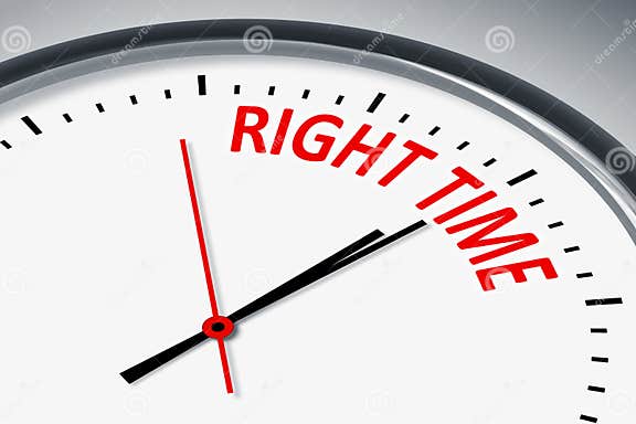 Right time stock illustration. Illustration of design - 44910906