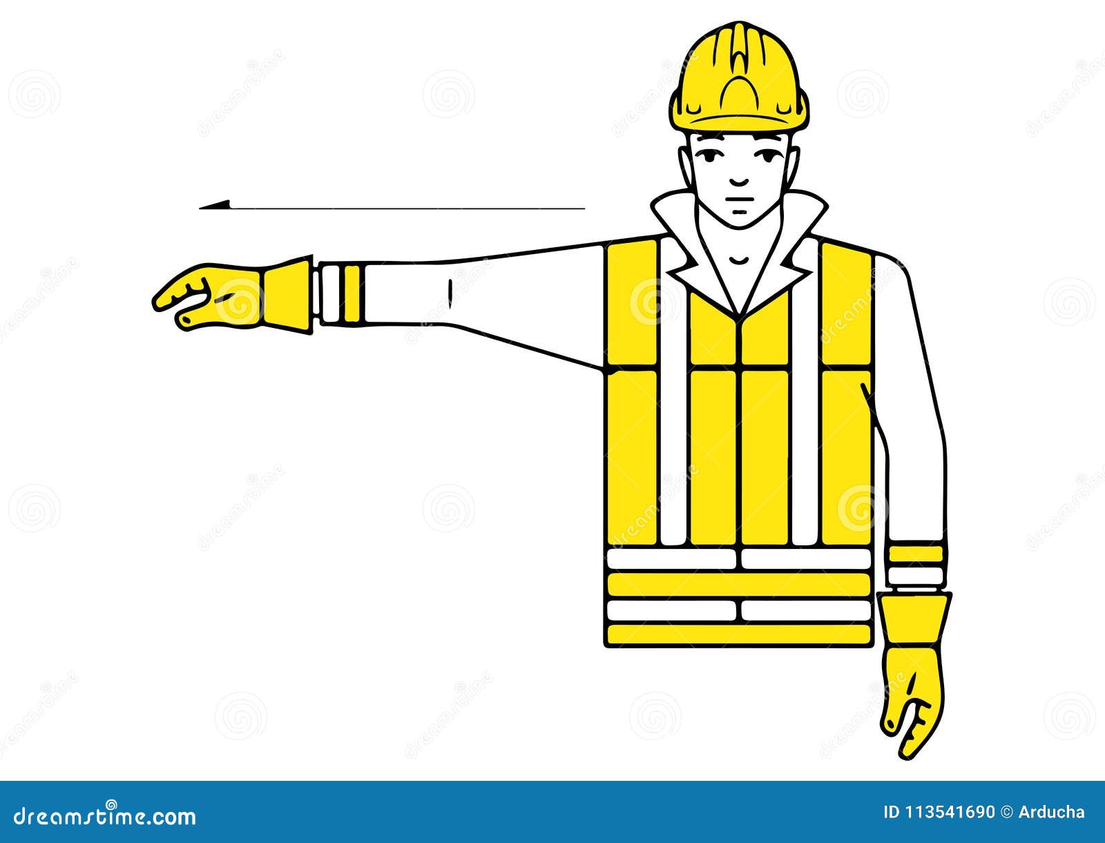 Signalman Cartoon Vector | CartoonDealer.com #14617113