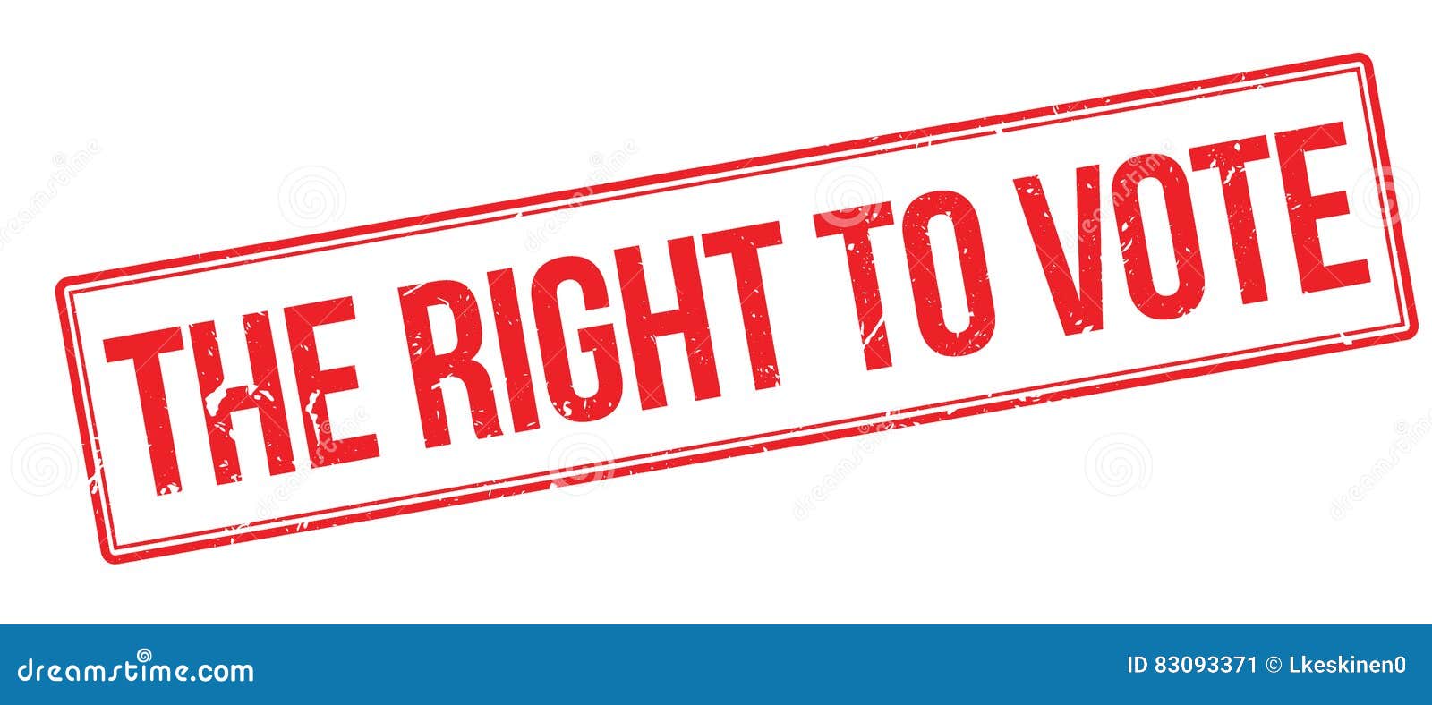 The Right To Vote Rubber Stamp Stock Image - Image of national ...