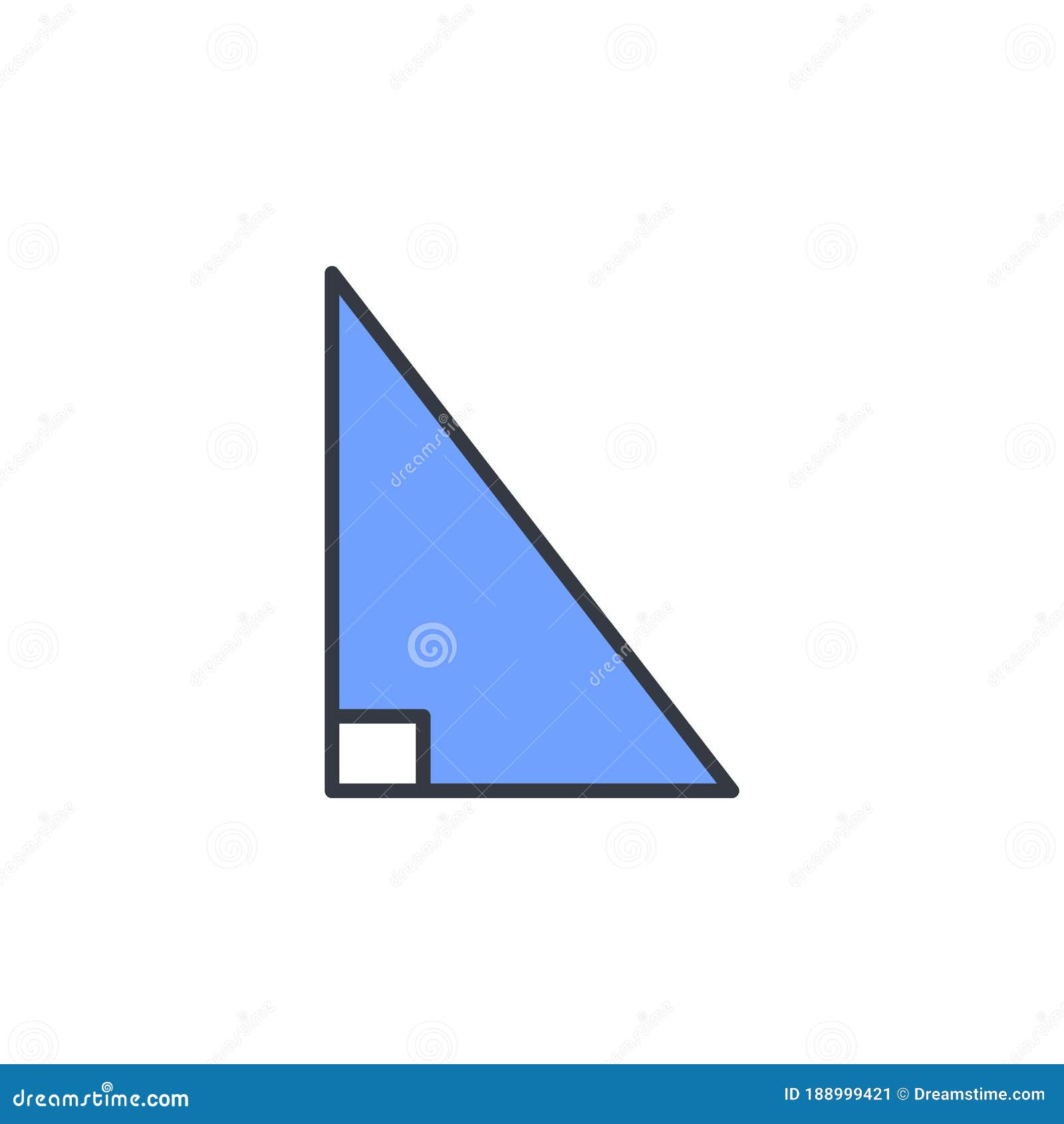 Right Triangle Icon. Element of Web Icon with One Color for Mobile ...