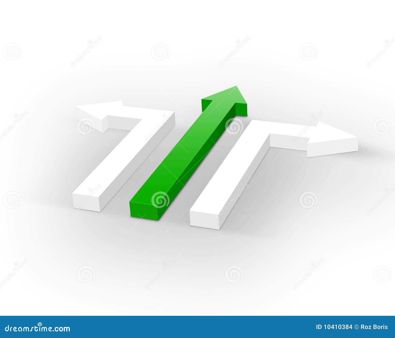 The right way stock illustration. Illustration of signpost - 10410384