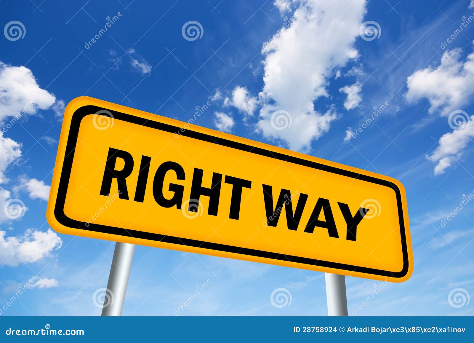 Right way stock illustration. Illustration of decision - 28758924