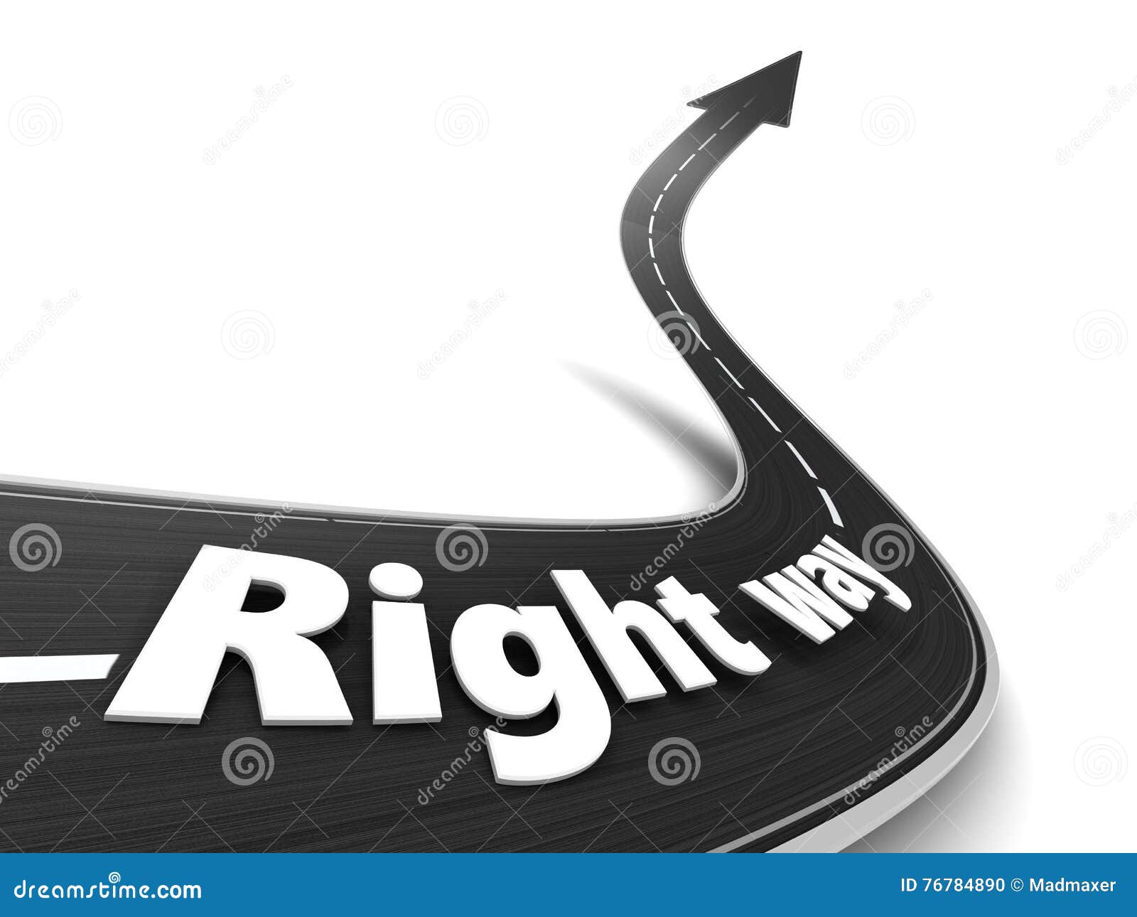 Right way stock illustration. Illustration of forward - 76784890