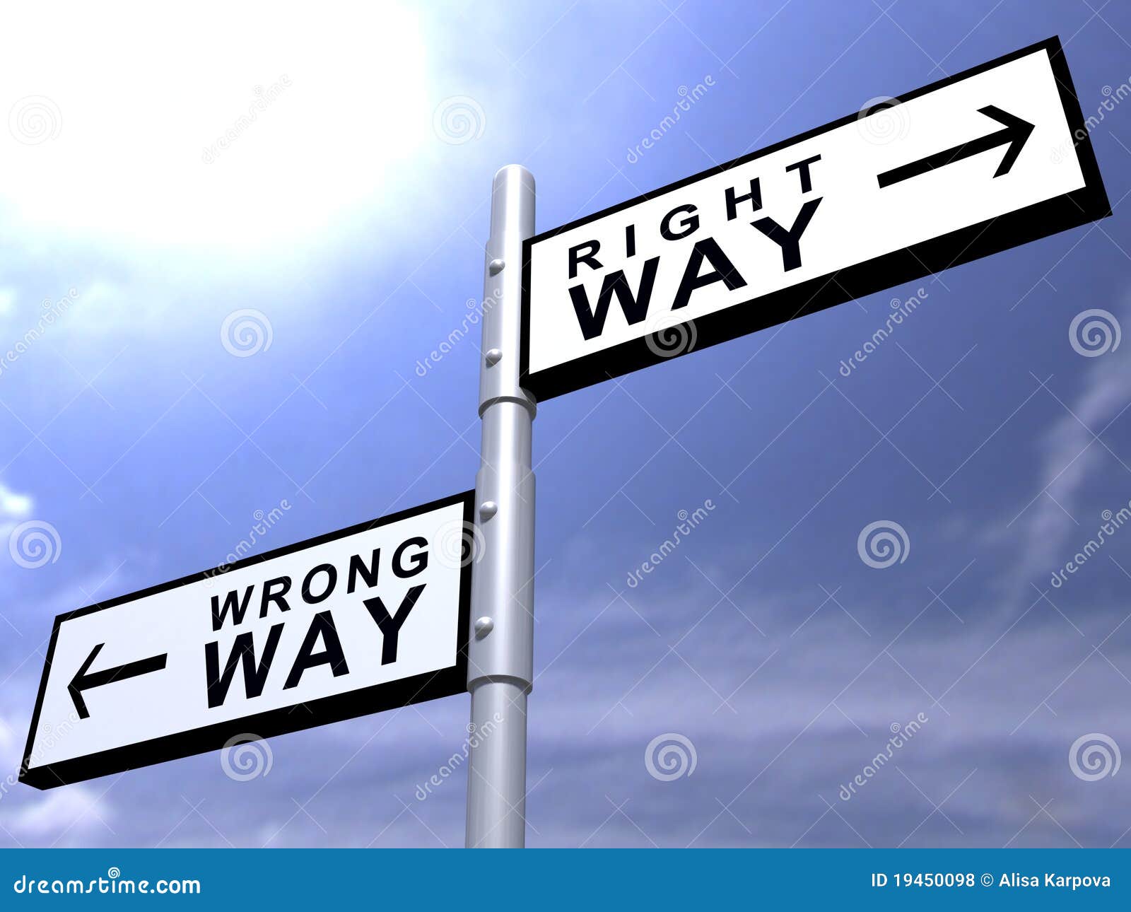 Right Way, Wrong Way Road Sign Stock Photo - Image of explore, green ... Right Way, Wrong Way Road Sign Stock Photo - Image of explore, green ...