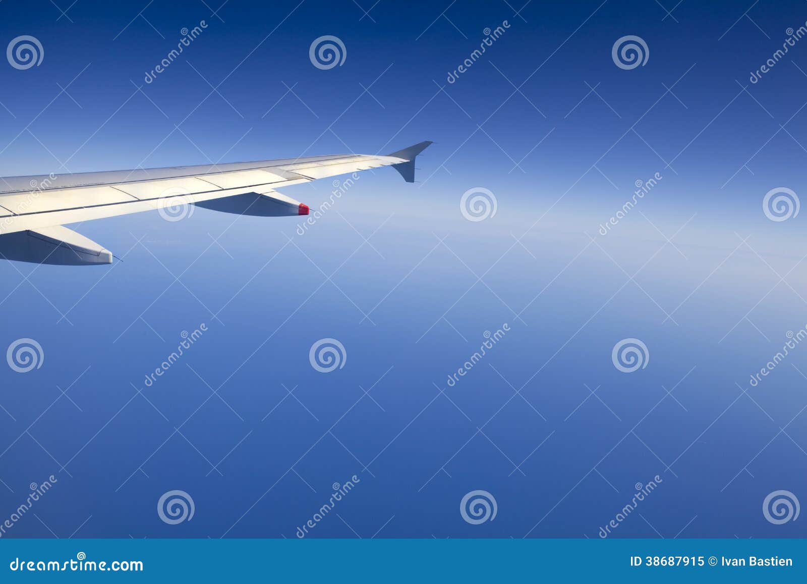 Right wing of an aircraft stock image. Image of high - 38687915