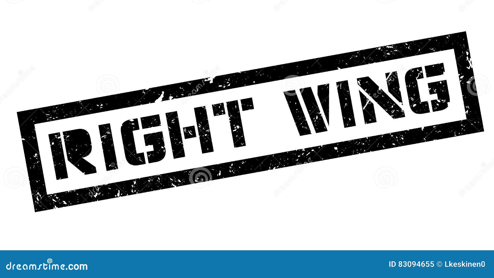 Right wing rubber stamp stock illustration. Illustration of label ...