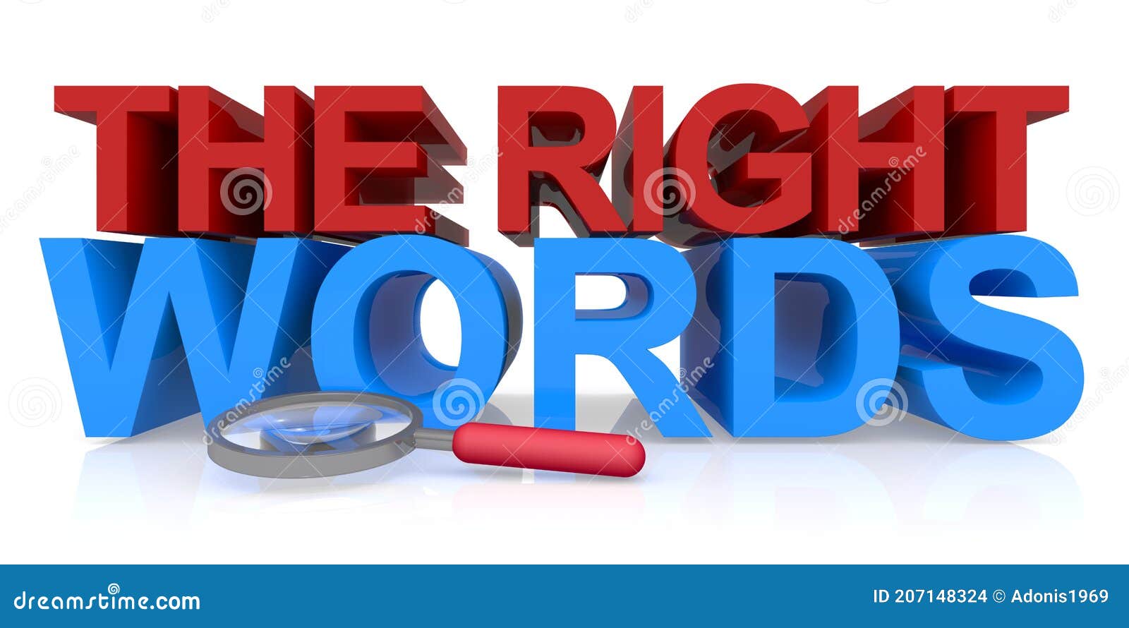 The right words on white stock illustration. Illustration of decision ...