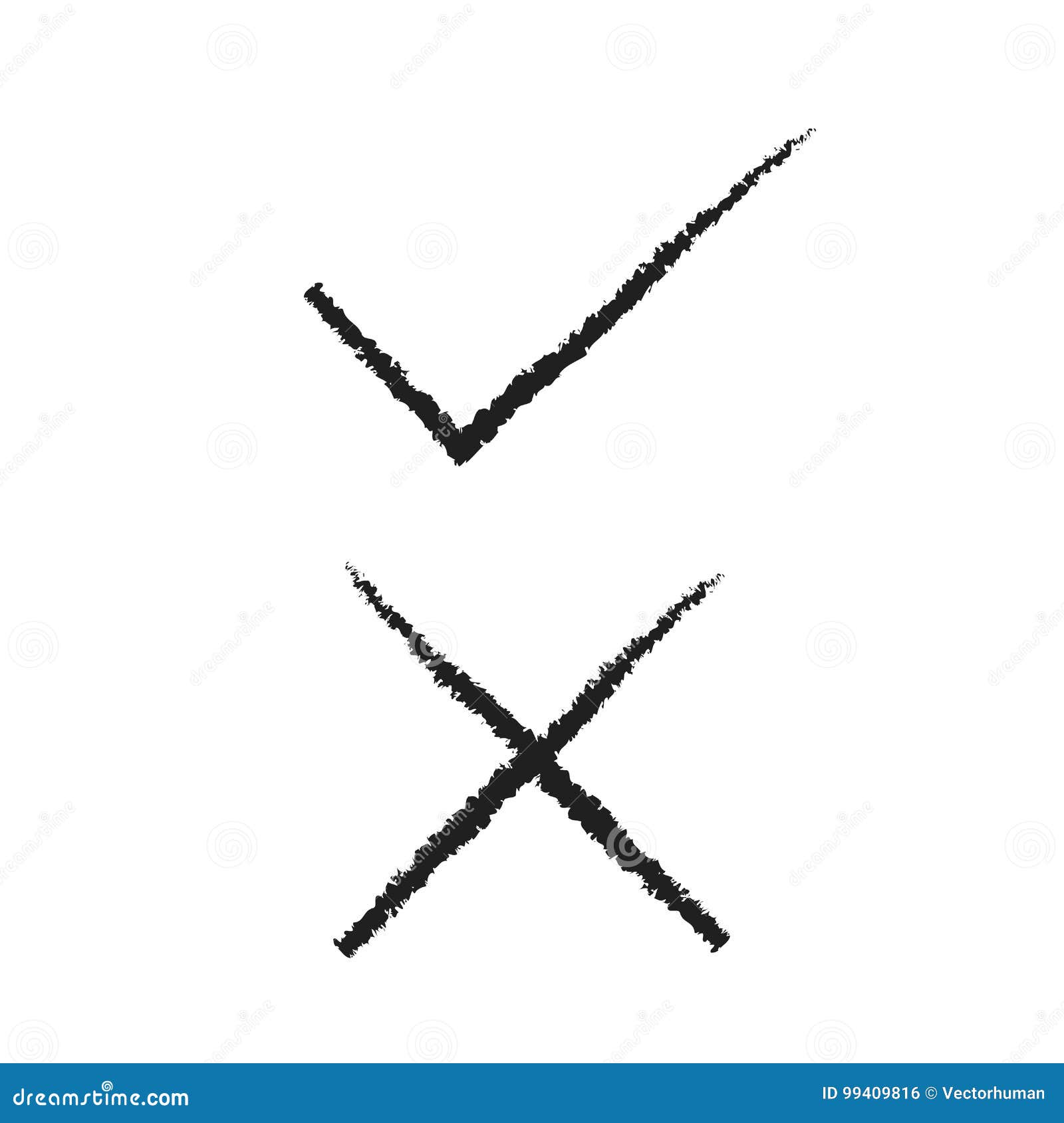 Right And Wrong Black Icon Vector Illustration | CartoonDealer.com ...