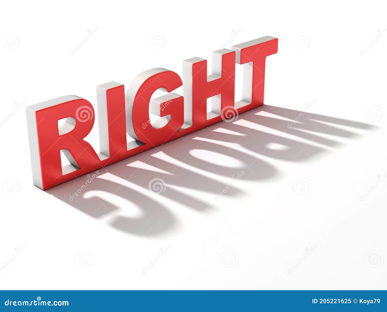 Right or wrong 3d concept stock illustration. Illustration of business ...