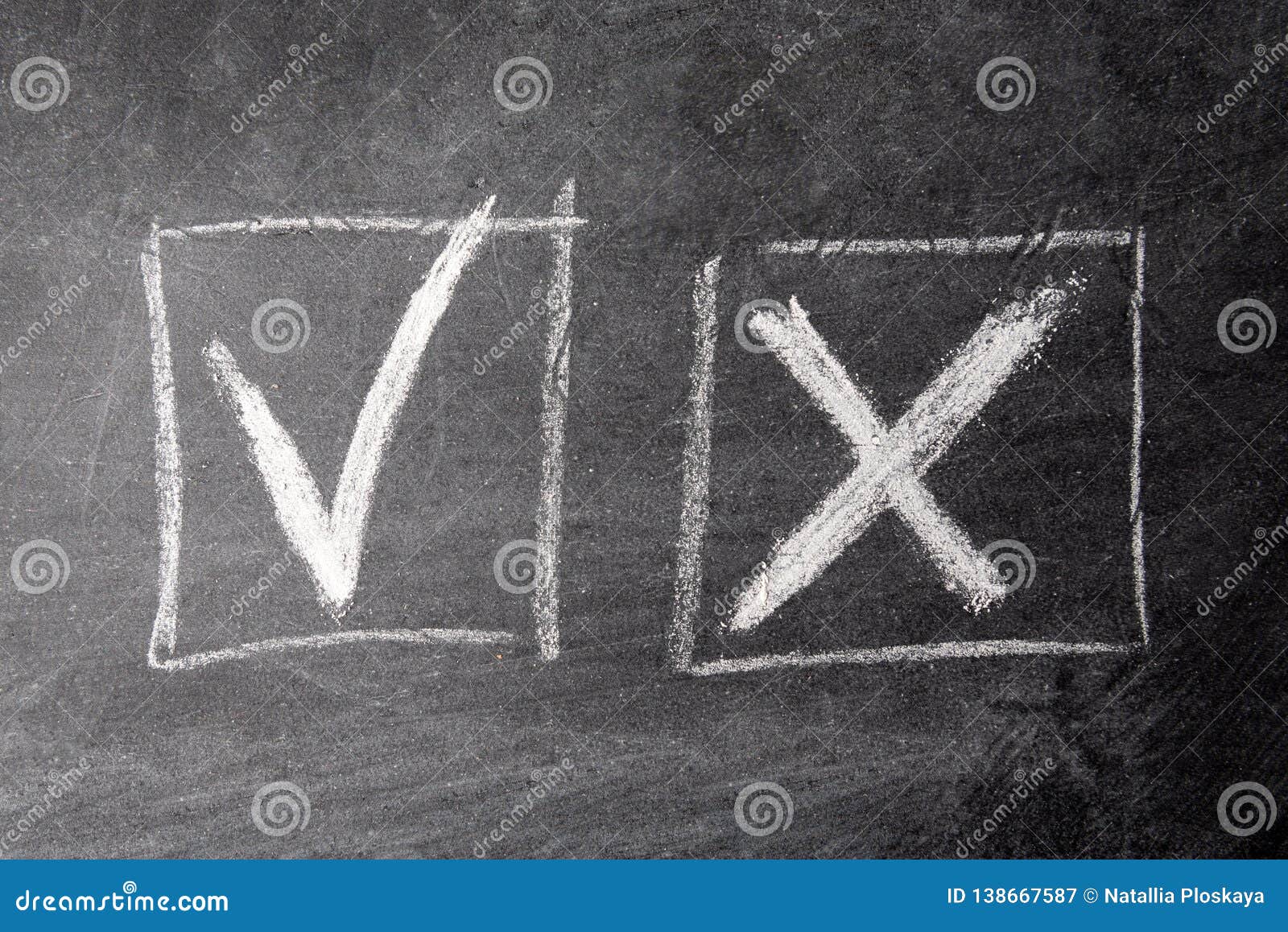 Tick And Cross Paint Pattern Royalty-Free Stock Image | CartoonDealer ...