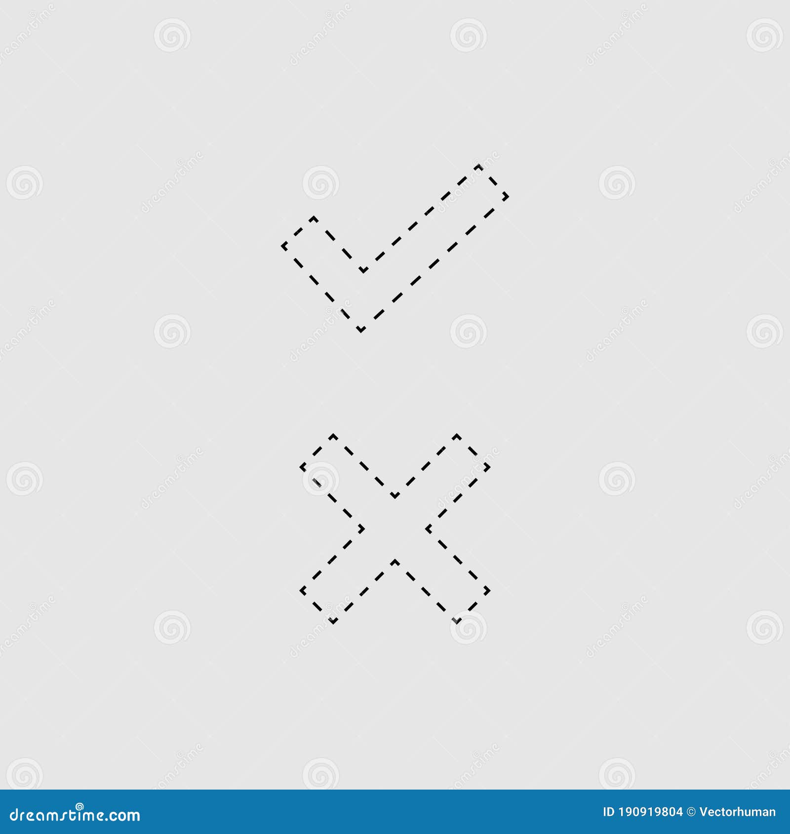 Right and Wrong Icon Vector Stock Vector - Illustration of choice, icon ...