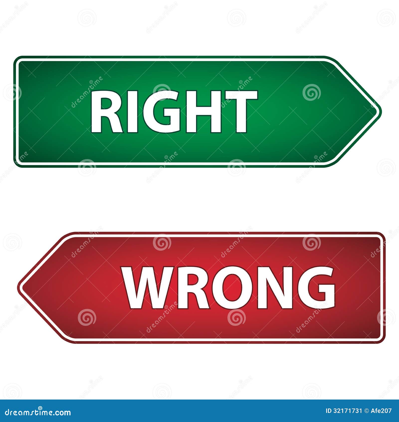 Right wrong label stock vector. Illustration of icon - 32171731