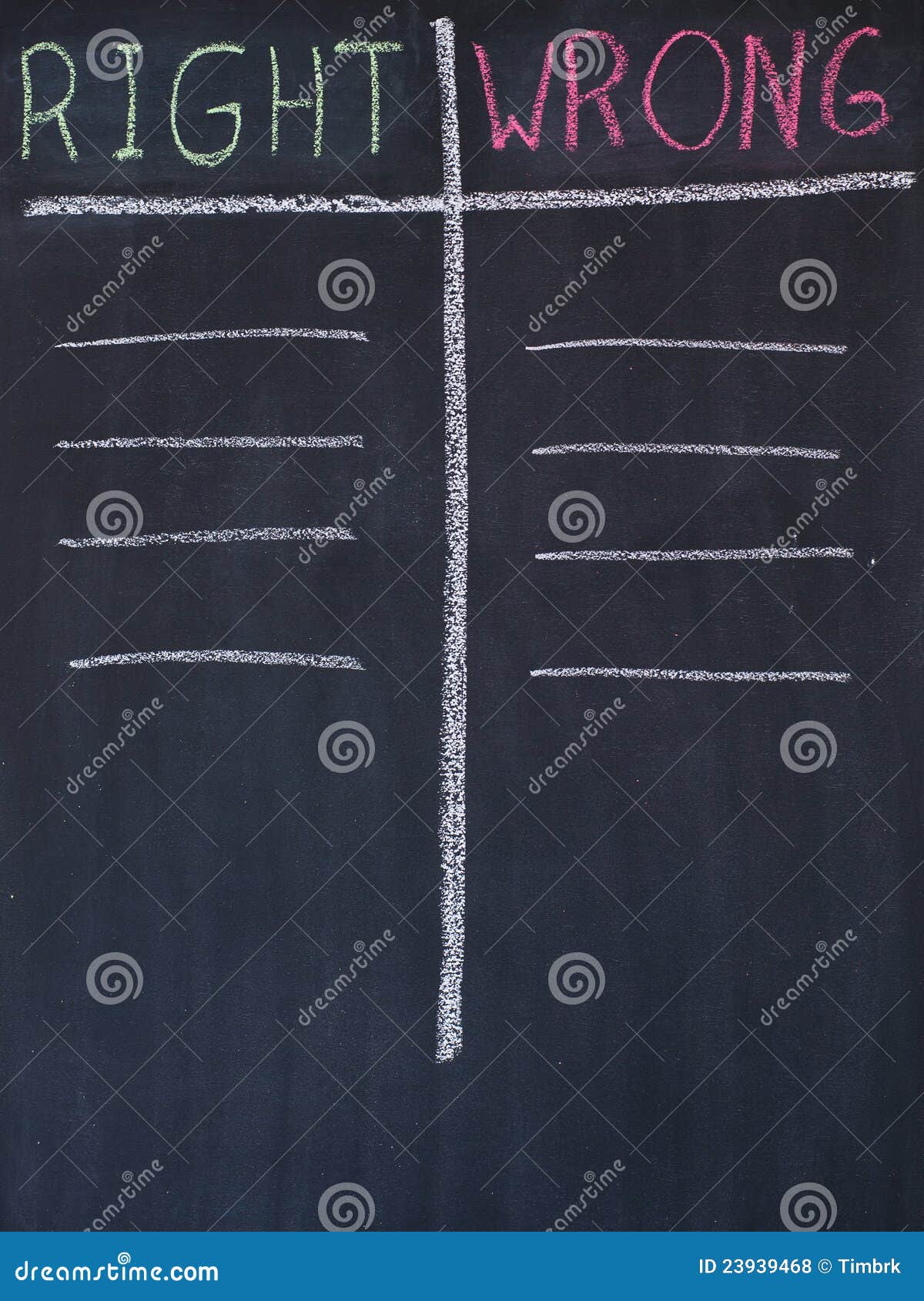 Right and wrong list stock photo. Image of handwriting - 23939468