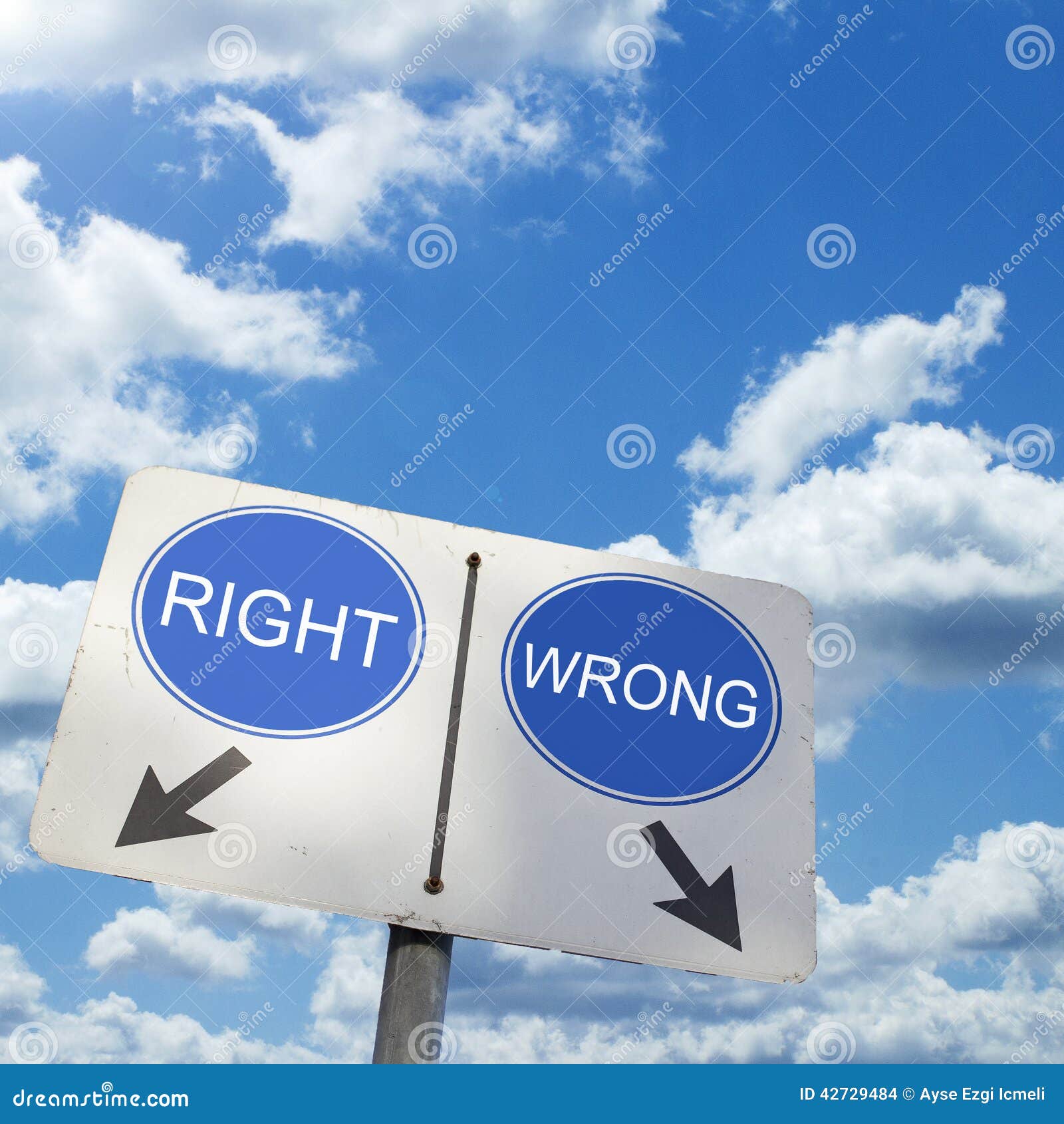 Right or Wrong stock photo. Image of conceptual, banner - 42729484
