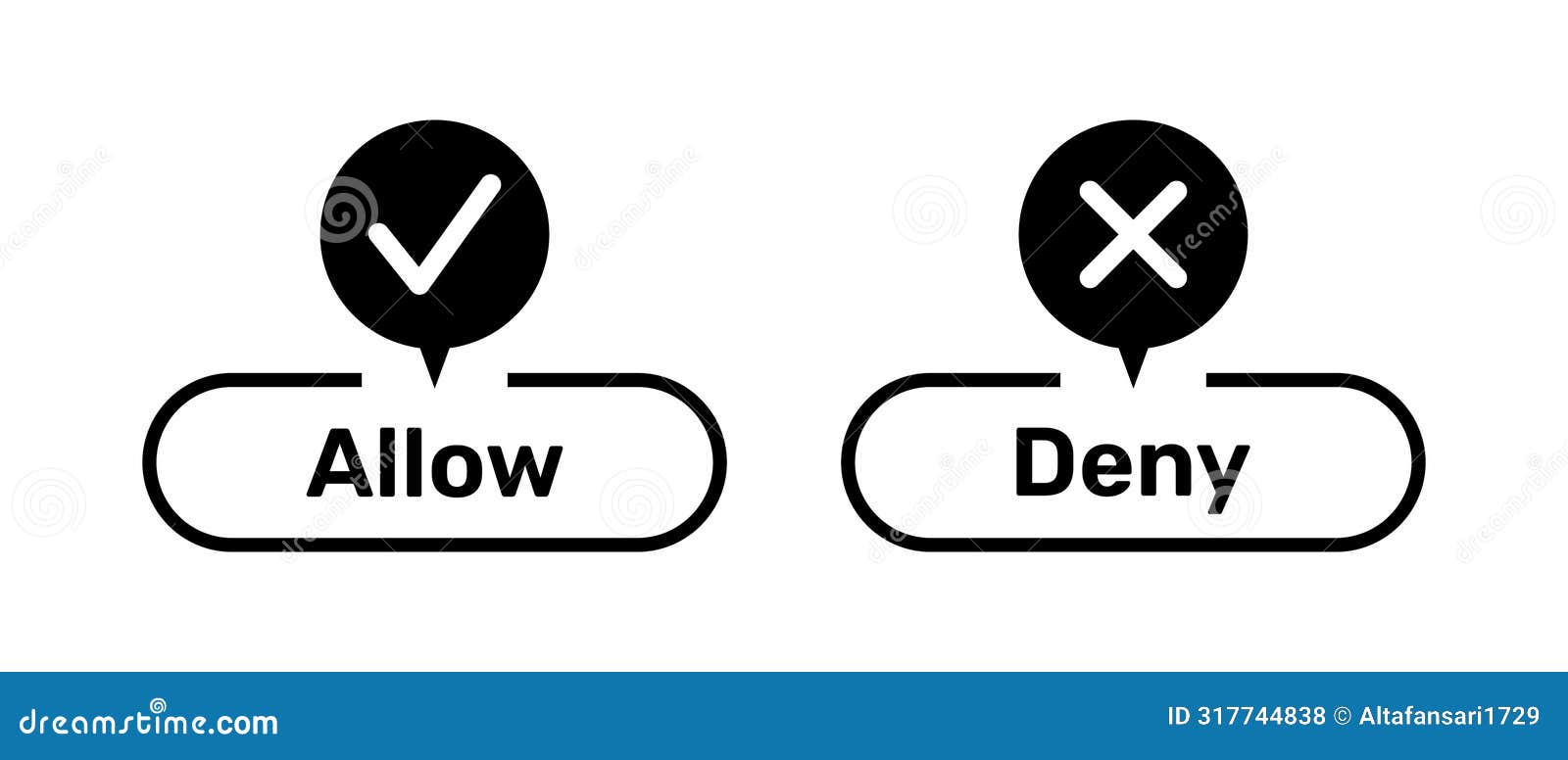 500 Allow With Red Tick Icon. 500 Allow Icon Cartoon Vector ...