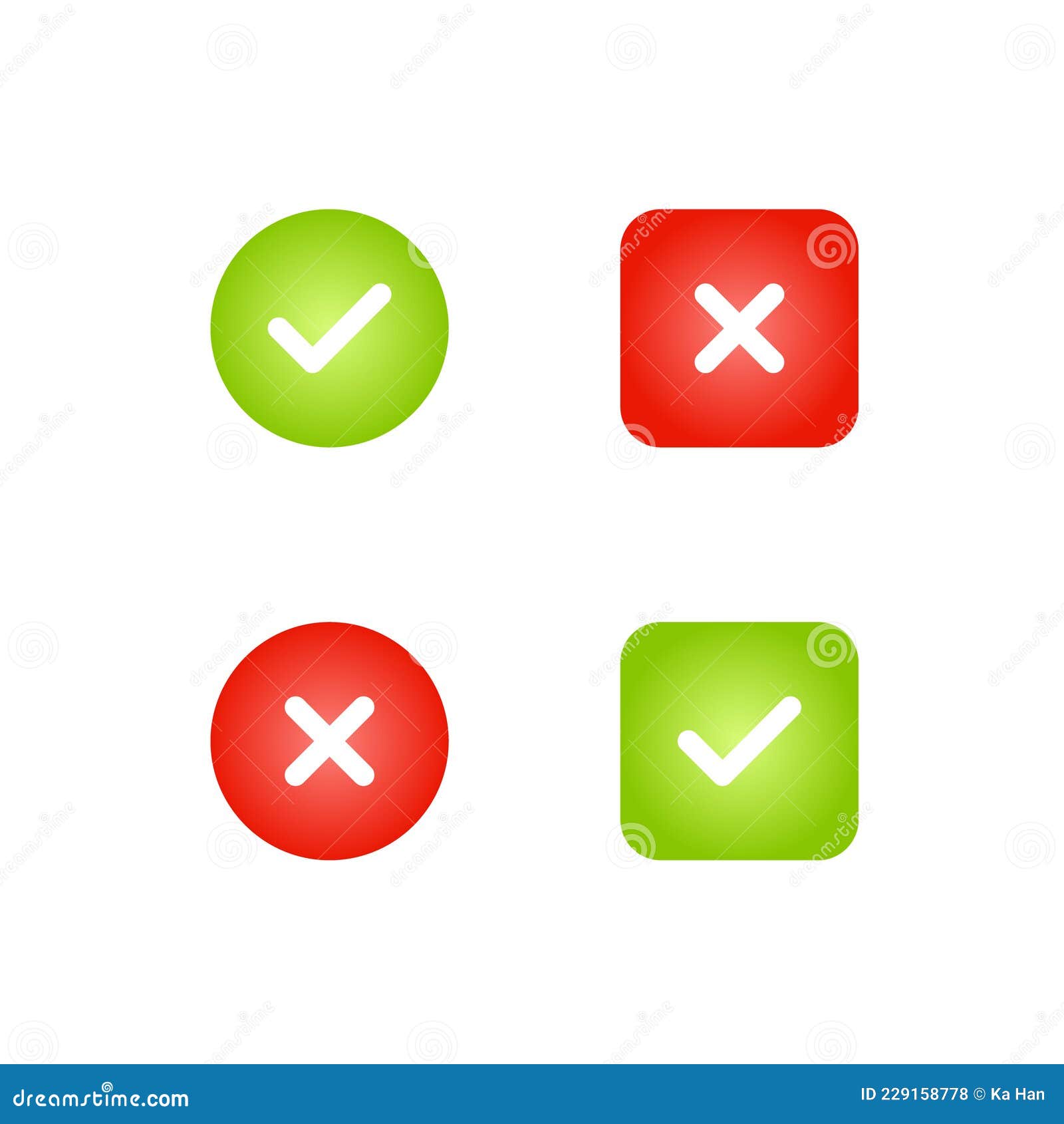 Right and Wrong Symbols. Check Mark Icon Vector Stock Vector ... Right and Wrong Symbols. Check Mark Icon Vector Stock Vector ...