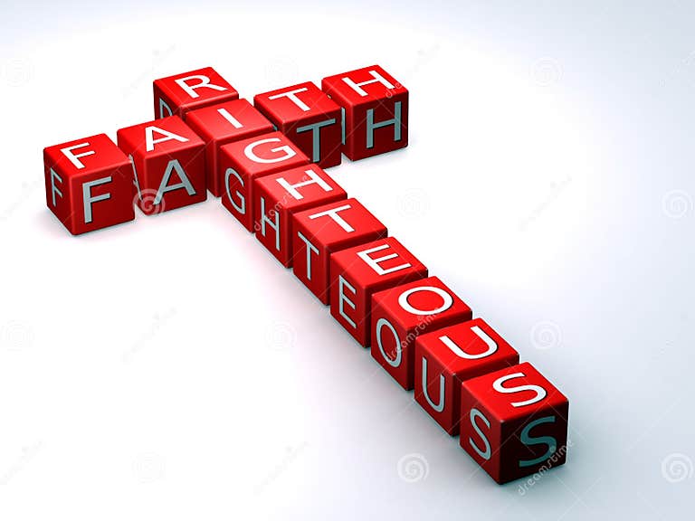 Righteous Faith Cross stock illustration. Illustration of sacred - 13789508