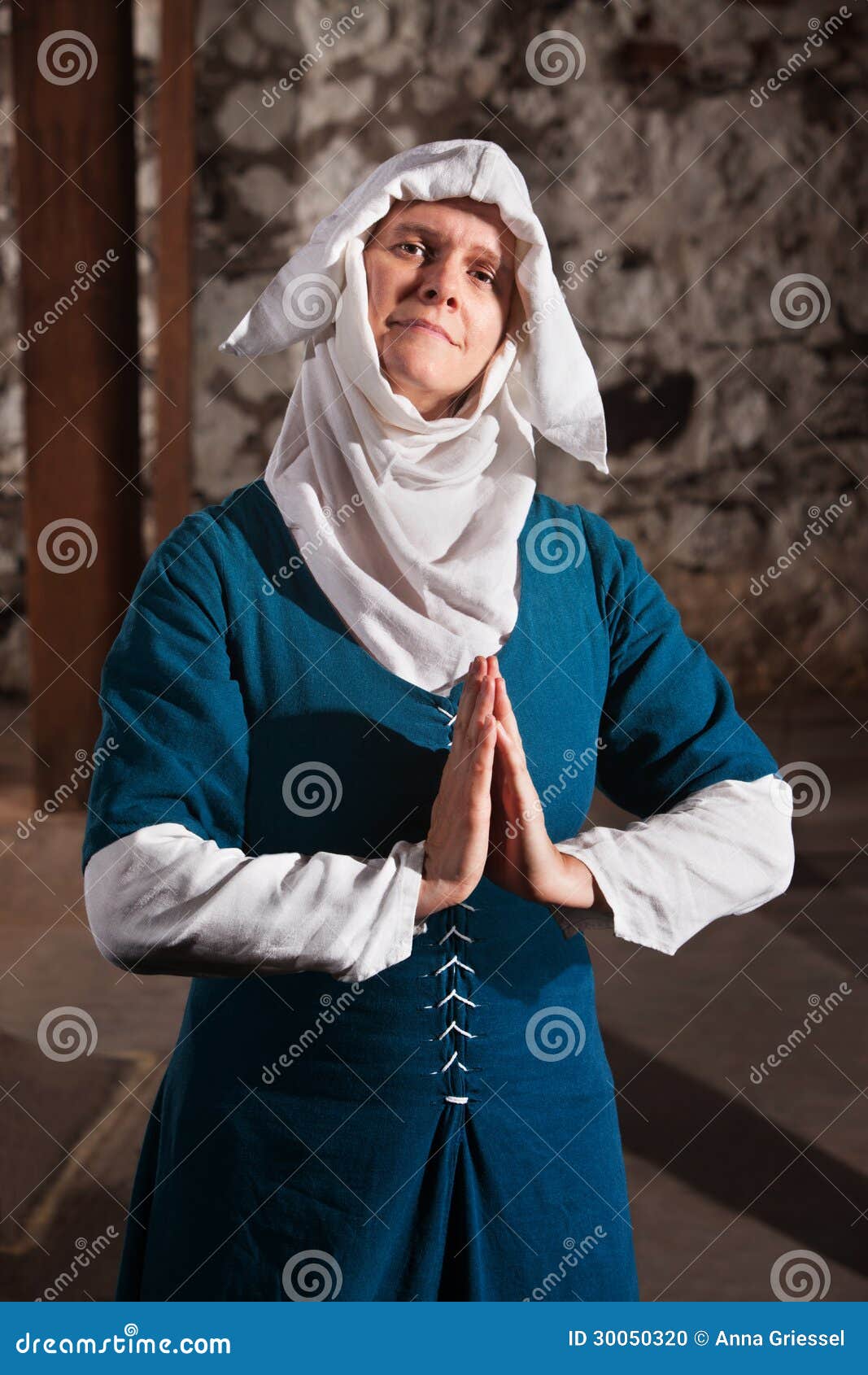 Righteous Medieval Nun Stock Photo - Image: 30050320