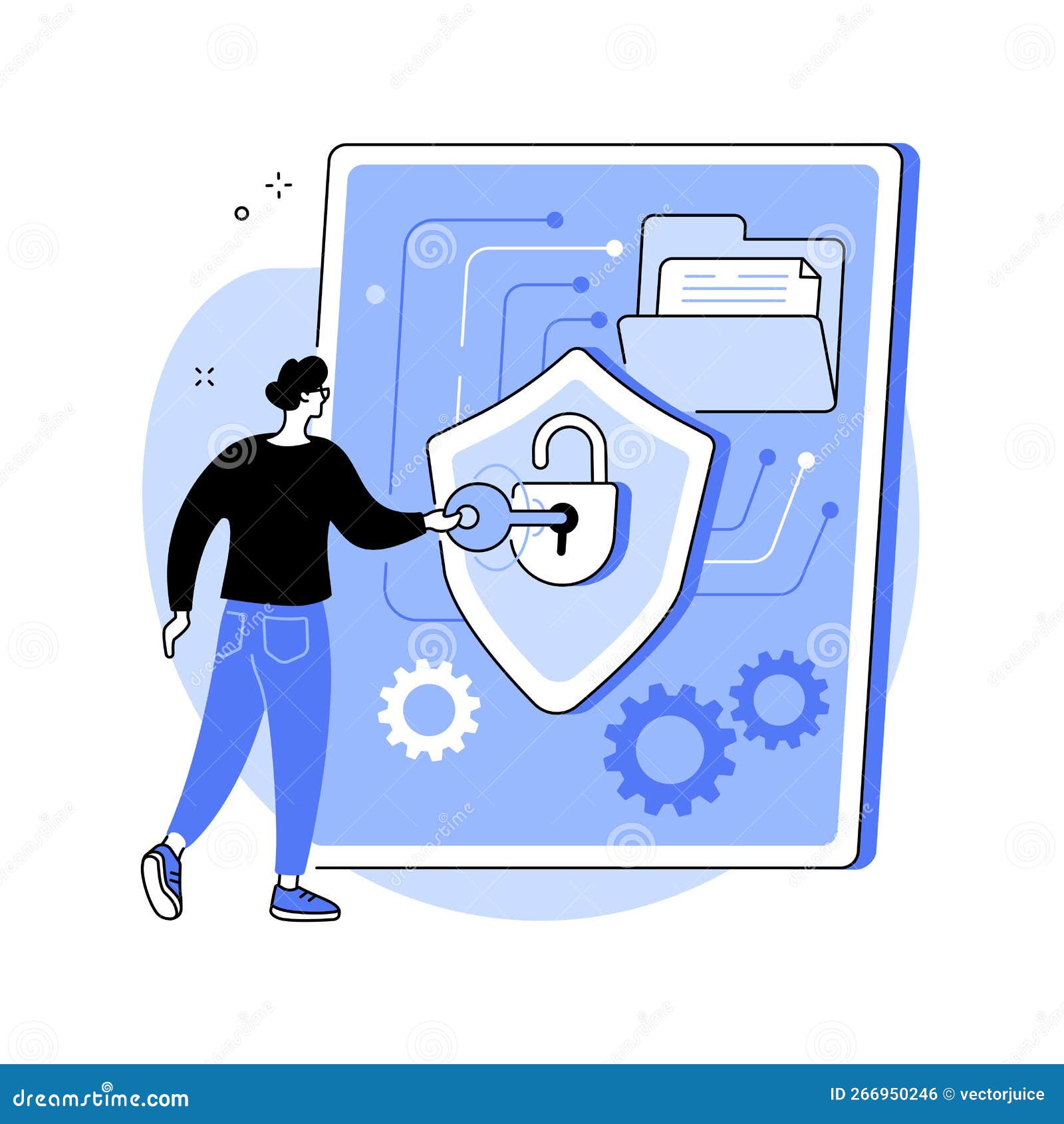 Data Erasure Line Icon, Outline Symbol, Vector Illustration, Concept ...