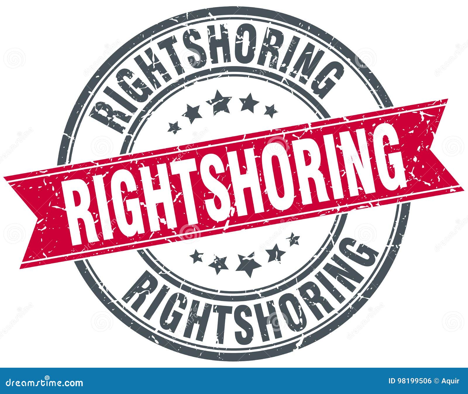 Rightshoring-Stempel vektor abbildung. Illustration von hintergrund ...