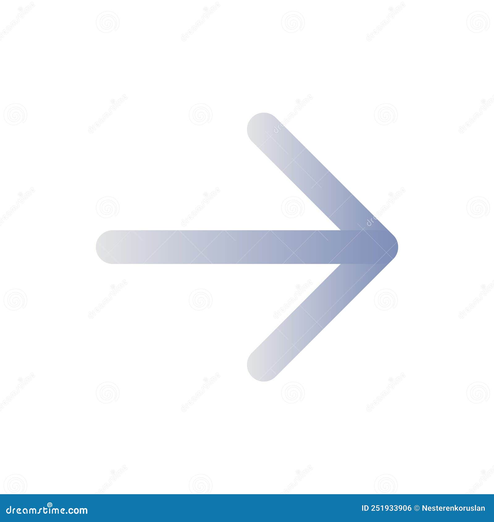 Rightwards Arrow Flat Gradient Color Ui Icon Stock Vector - Illustration of next, flat: 251933906