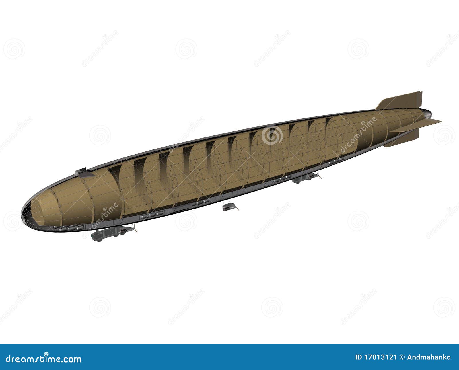 Rigid airship. Layout. stock illustration. Illustration of flying ...