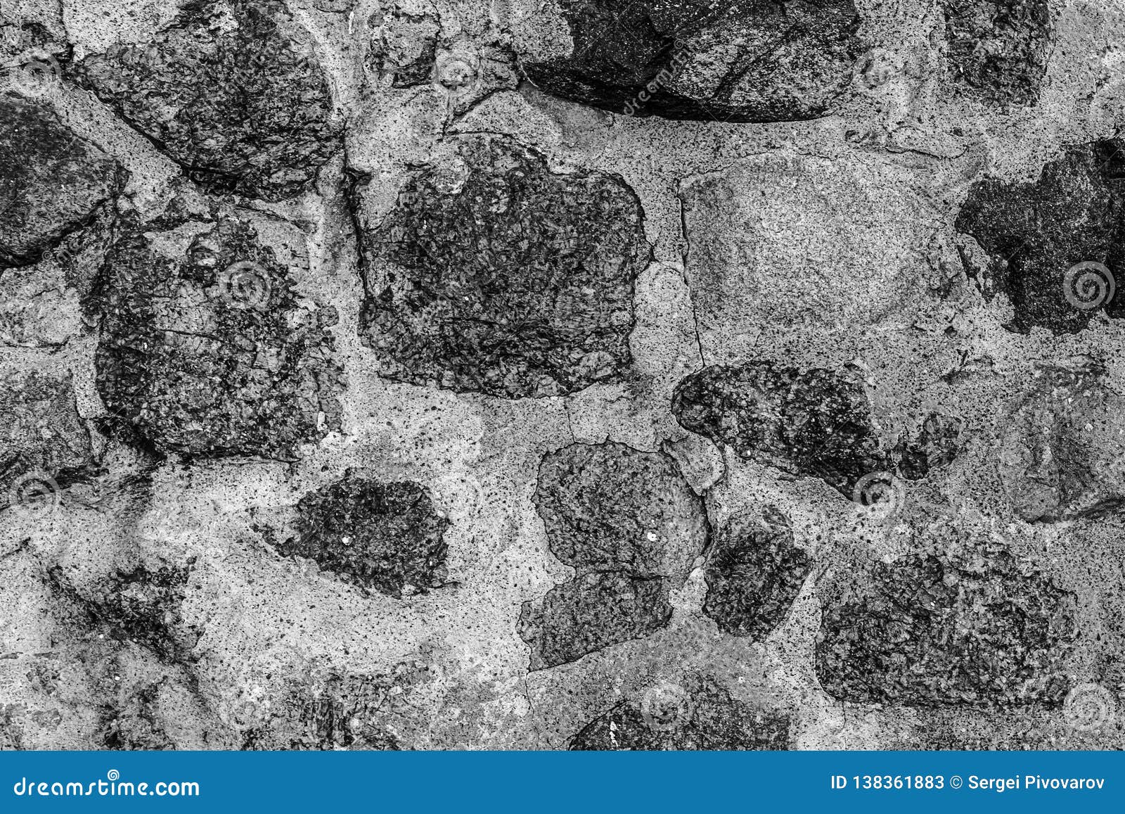 Rigid Base Gray Neutral Pattern Texture Weathered Hard Cobblestones in ...