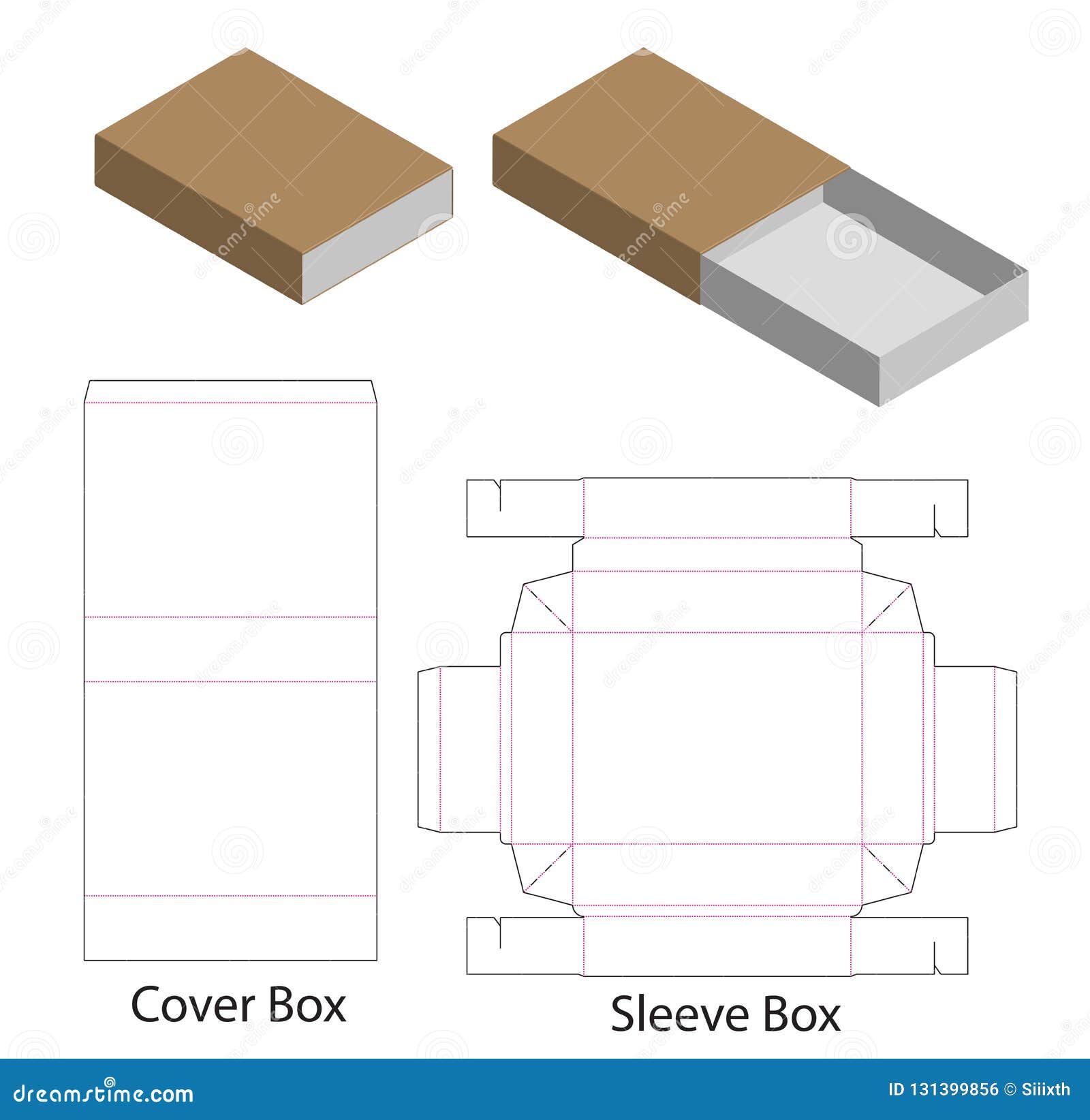 Rigid Box Packaging Die Cut Template 3D Mockup Stock Vector ... Rigid Box Packaging Die Cut Template 3D Mockup Stock Vector ...