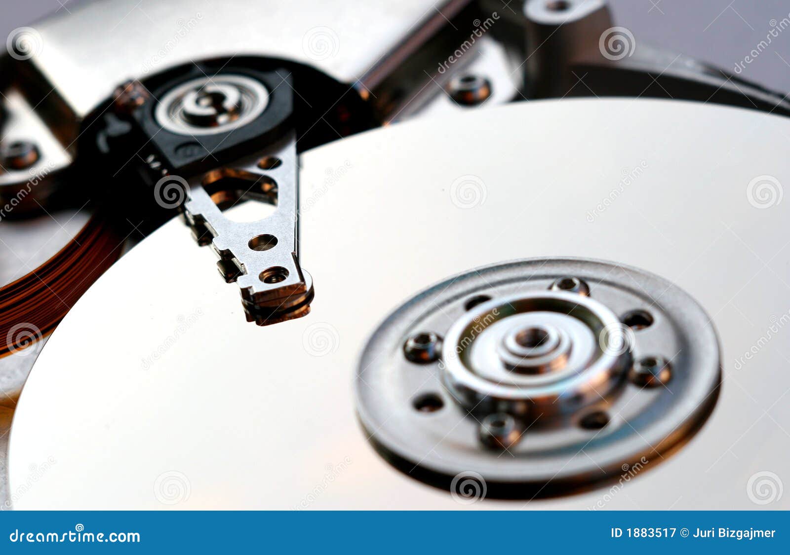 Rigid computer disk. stock image. Image of metal, computer - 1883517