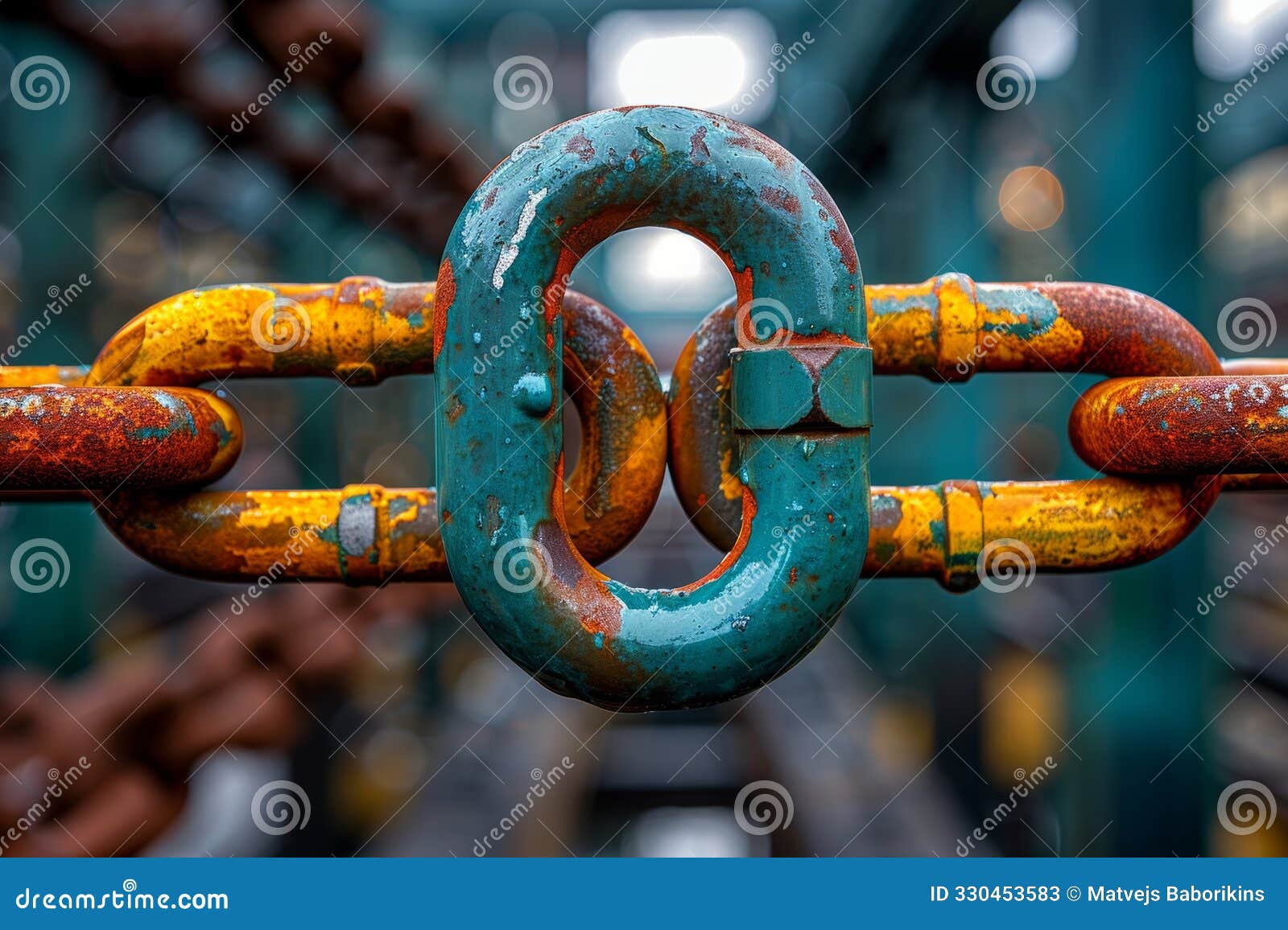 Cargo Fixation Chain And Carabiner For Secure Transportation On ...