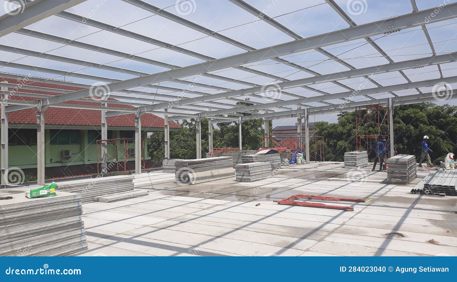 Rigid Steel Profile for Building Structure Stock Photo - Image of ...