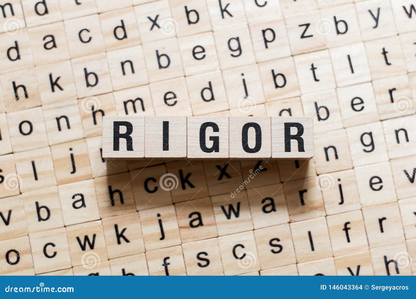 Rigor word concept stock photo. Image of concept, authoritarian - 146043364