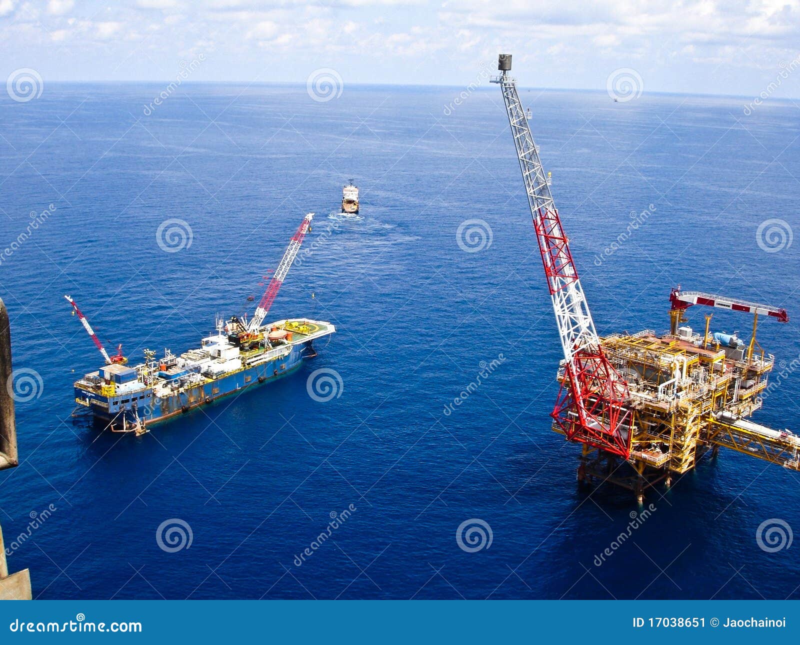 Rigs offshore Oil refinery stock image. Image of gasoline - 17038651